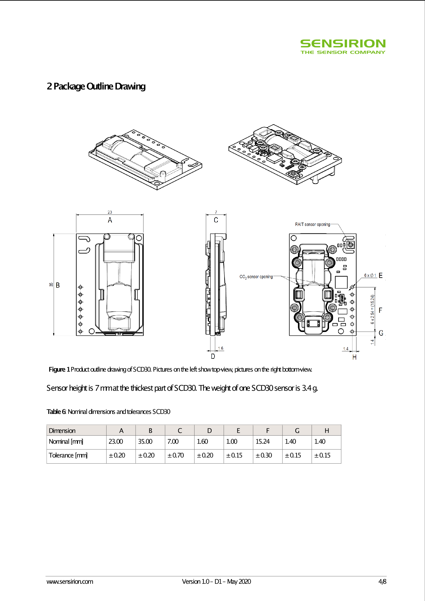 SCD30_（Sensirion(瑞士盛思锐)）SCD30中文资料_价格_PDF手册-立创电子商城