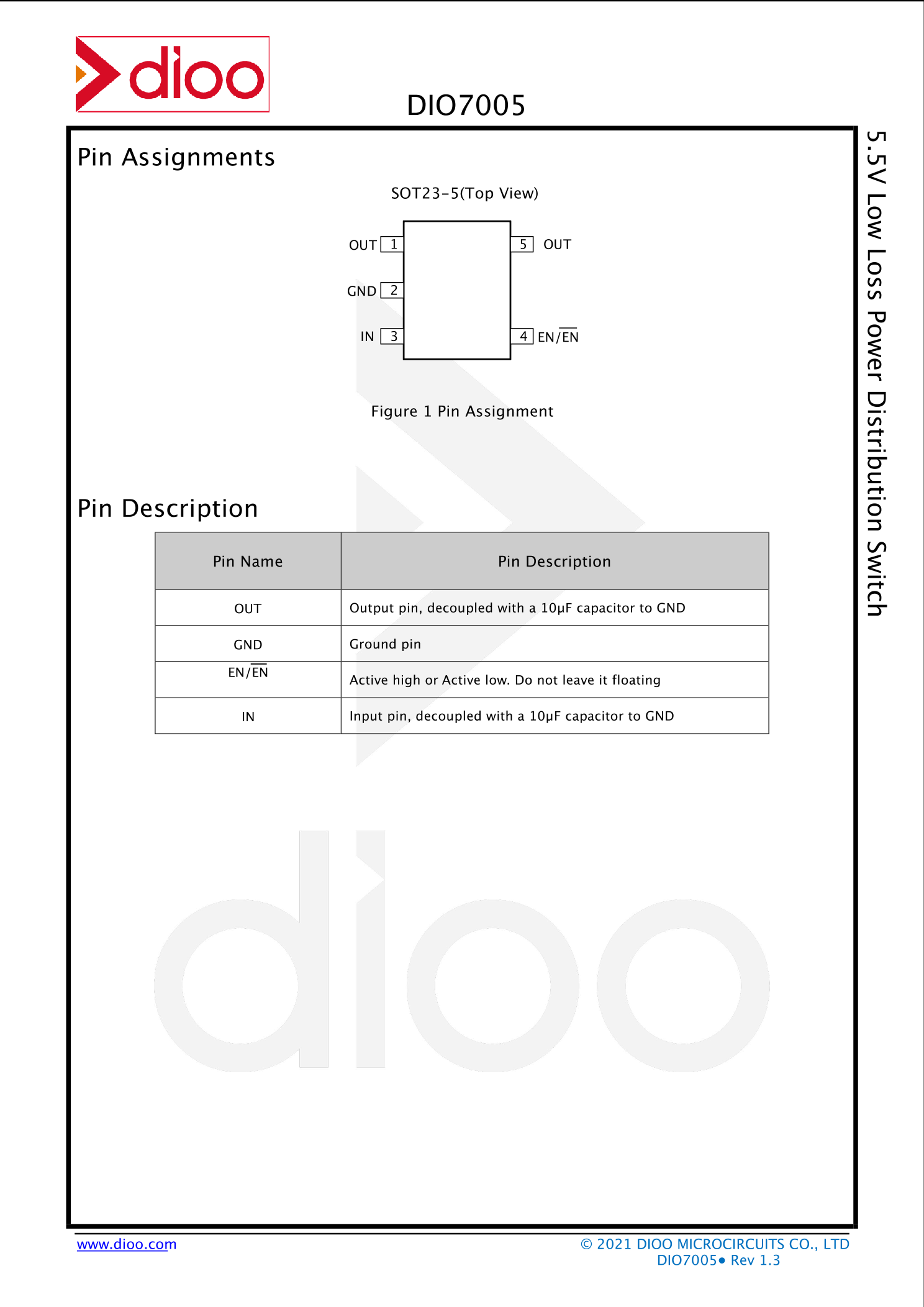 DIO7005HCST5_（DIOO(帝奥微)）DIO7005HCST5中文资料_价格_PDF手册-立创电子商城