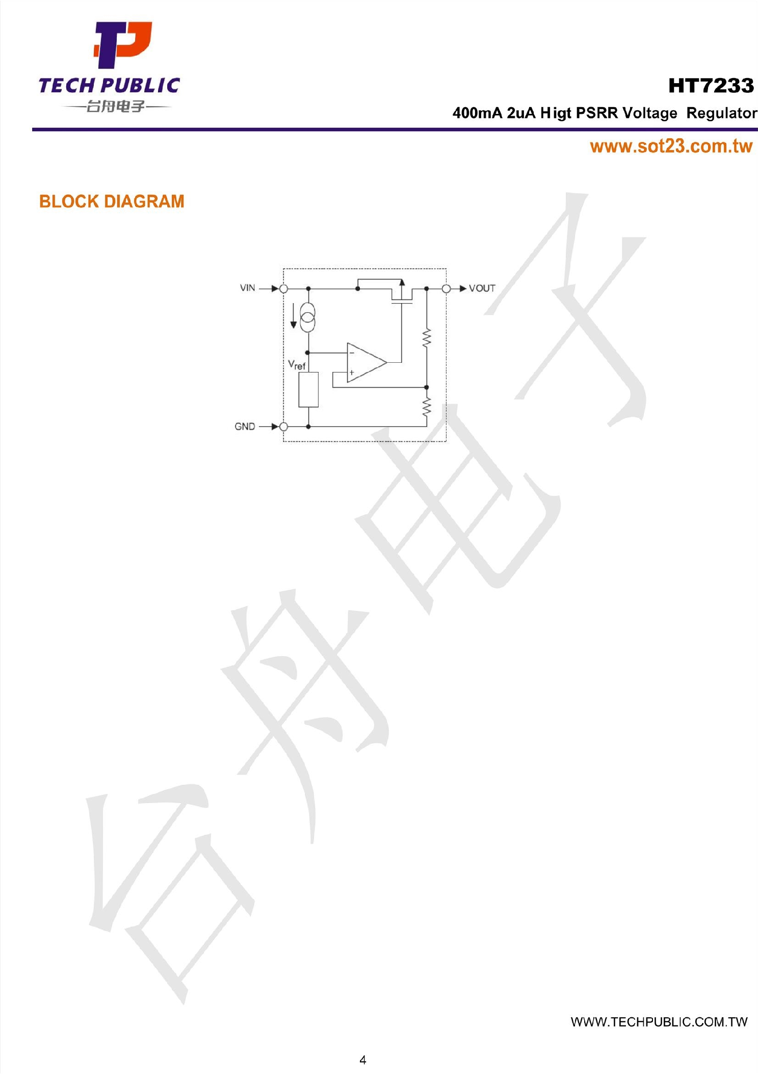 HT7233_（TECH PUBLIC(台舟)）HT7233中文资料_价格_PDF手册-立创电子商城