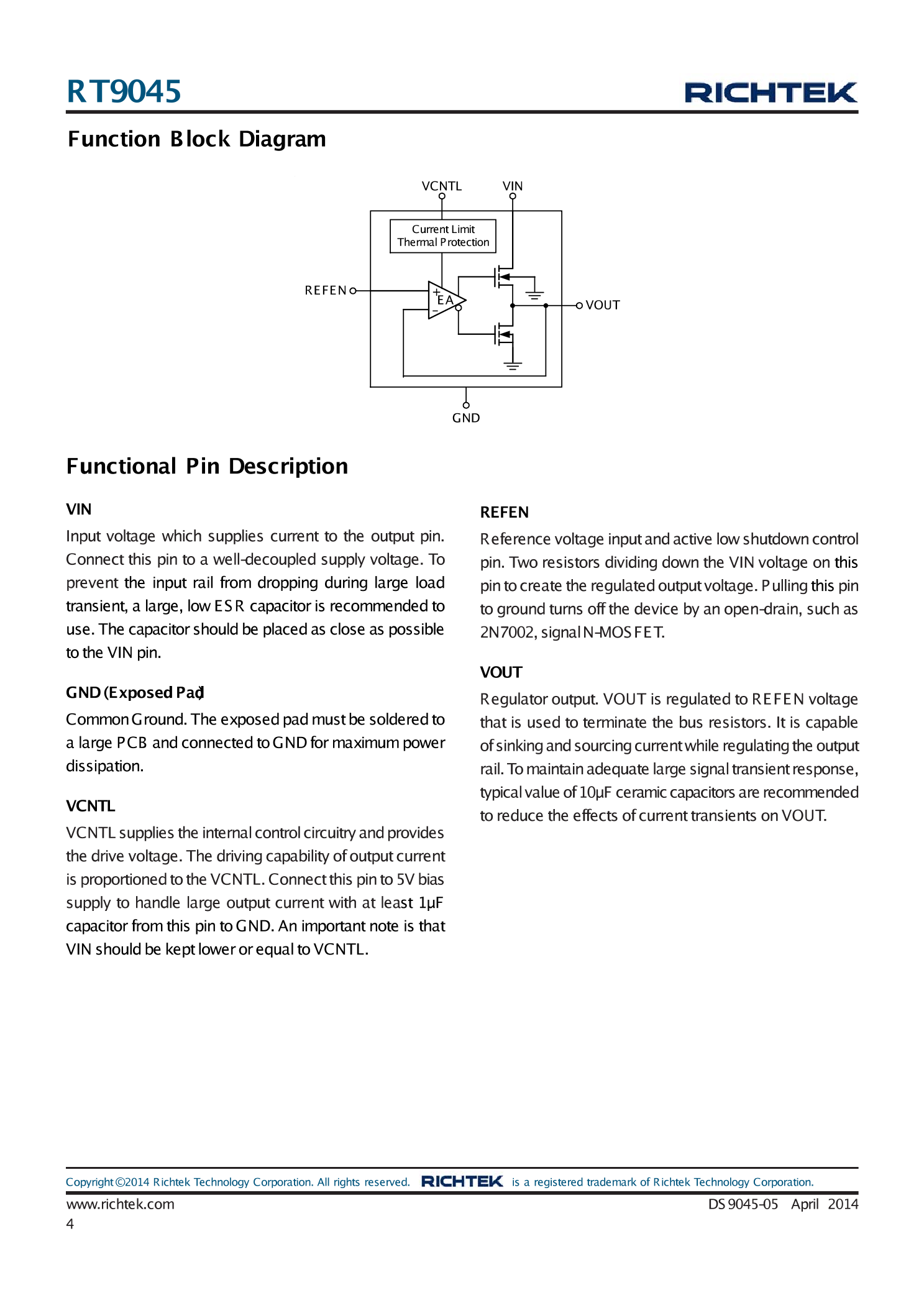 RT9045GSP_（RICHTEK(立锜)）RT9045GSP中文资料_价格_PDF手册-立创电子商城