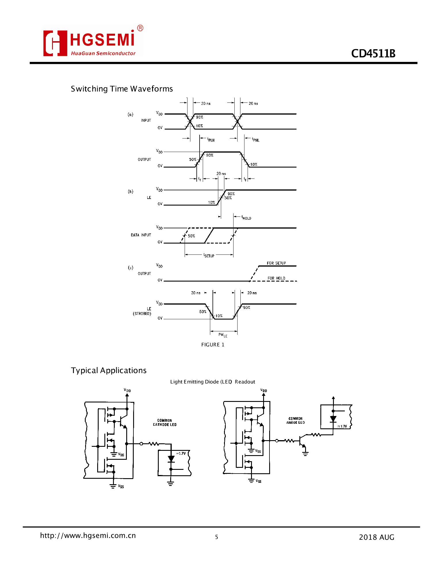 CD4511BE_（HGSEMI(华冠)）CD4511BE中文资料_价格_PDF手册-立创电子商城