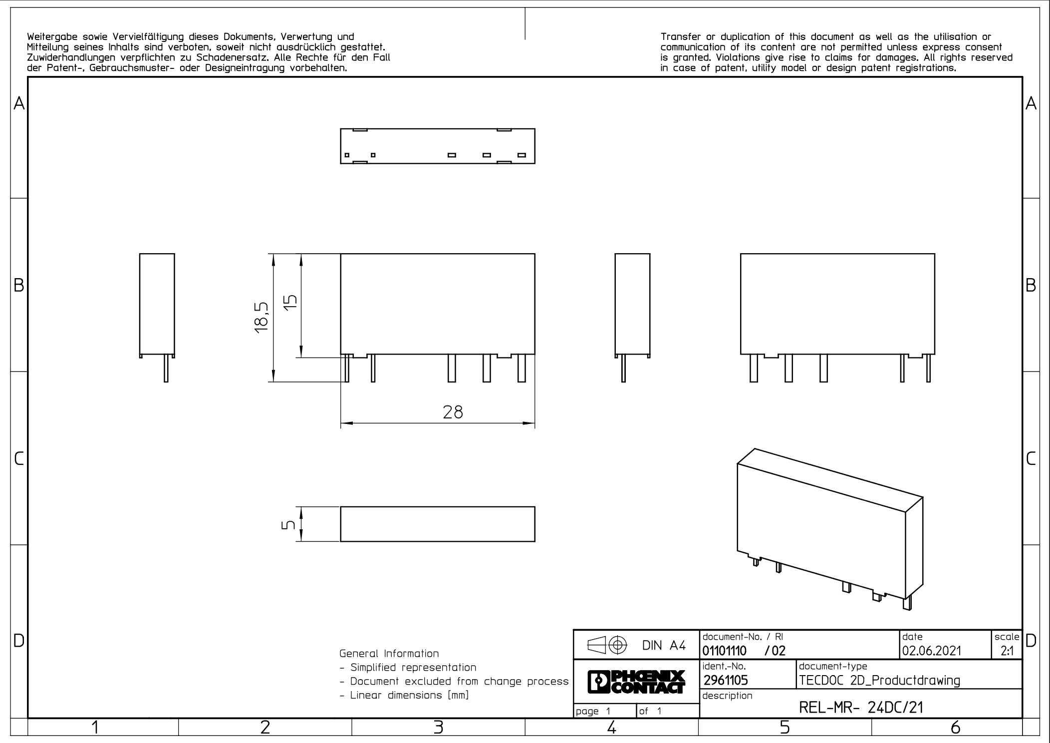 2961105_（Phoenix Contact(菲尼克斯)）2961105中文资料_价格_PDF手册-立创电子商城