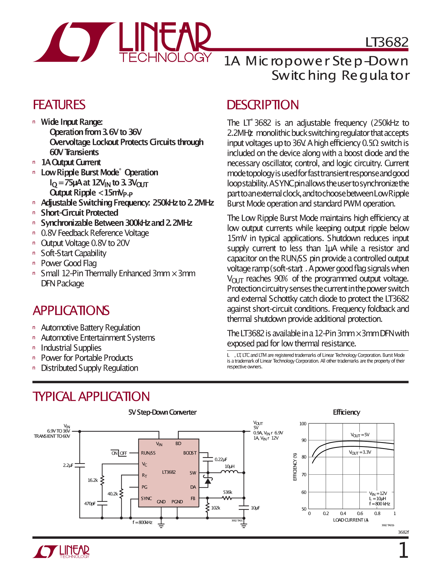 LT3682IDD#TRPBF_（ADI(亚德诺)）LT3682IDD#TRPBF中文资料_价格_PDF手册-立创电子商城