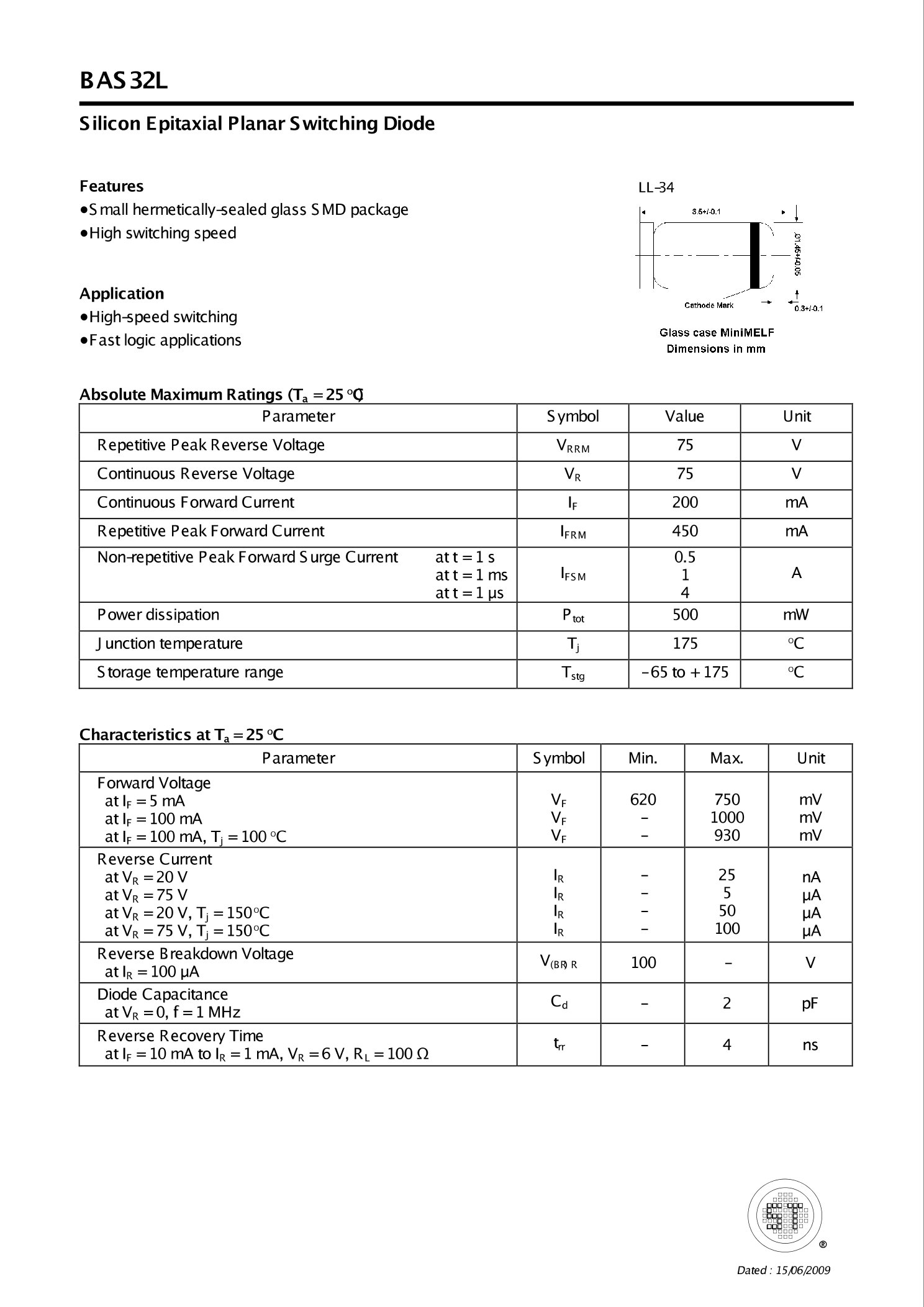 BAS32L_（ST(先科)）BAS32L中文资料_价格_PDF手册-立创电子商城