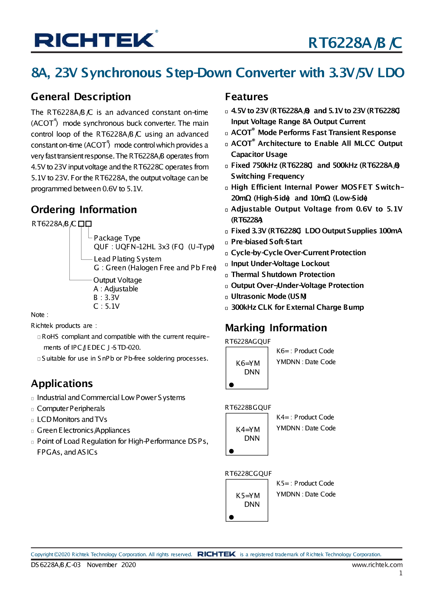 RT6228AGQUF_（RICHTEK(立锜)）RT6228AGQUF中文资料_价格_PDF手册-立创电子商城