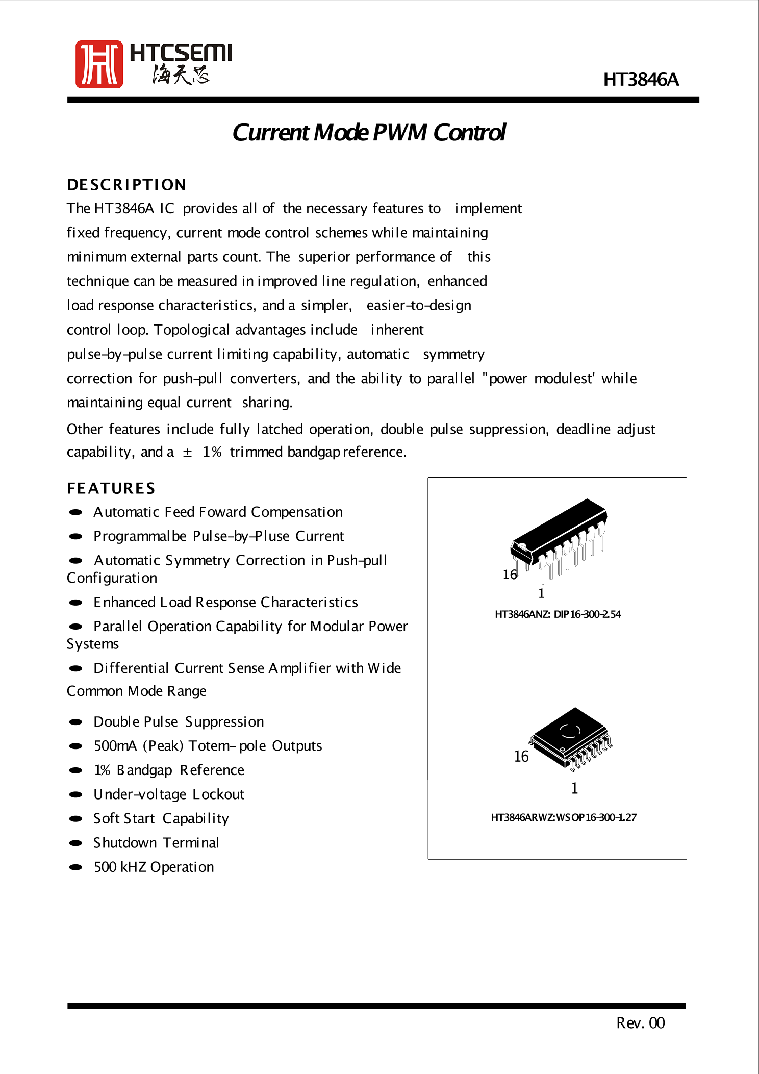 HT3846ARWZ_（HTCSEMI(海天芯)）HT3846ARWZ中文资料_价格_PDF手册-立创电子商城