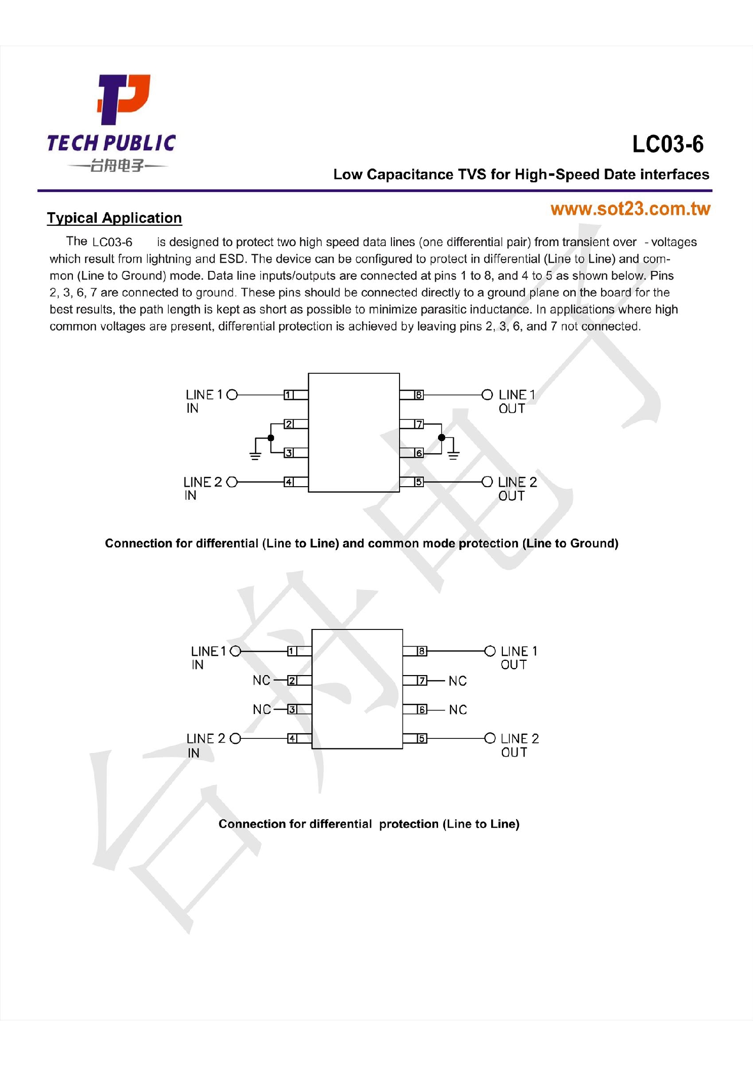 LC03-6_（TECH PUBLIC(台舟)）LC03-6中文资料_价格_PDF手册-立创电子商城