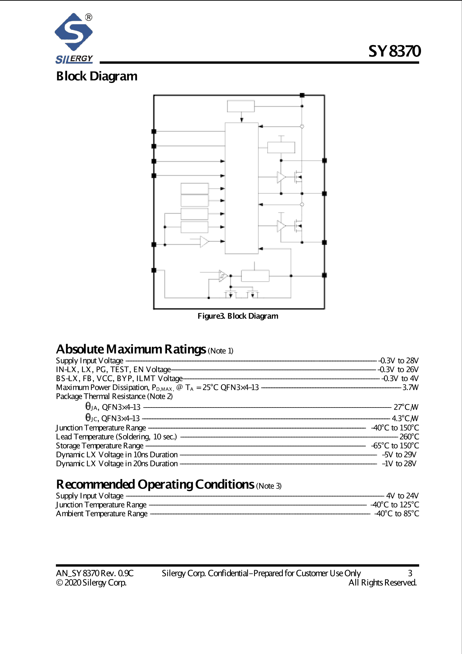 SY8370TMC_（silergy(矽力杰)）SY8370TMC中文资料_价格_PDF手册-立创电子商城