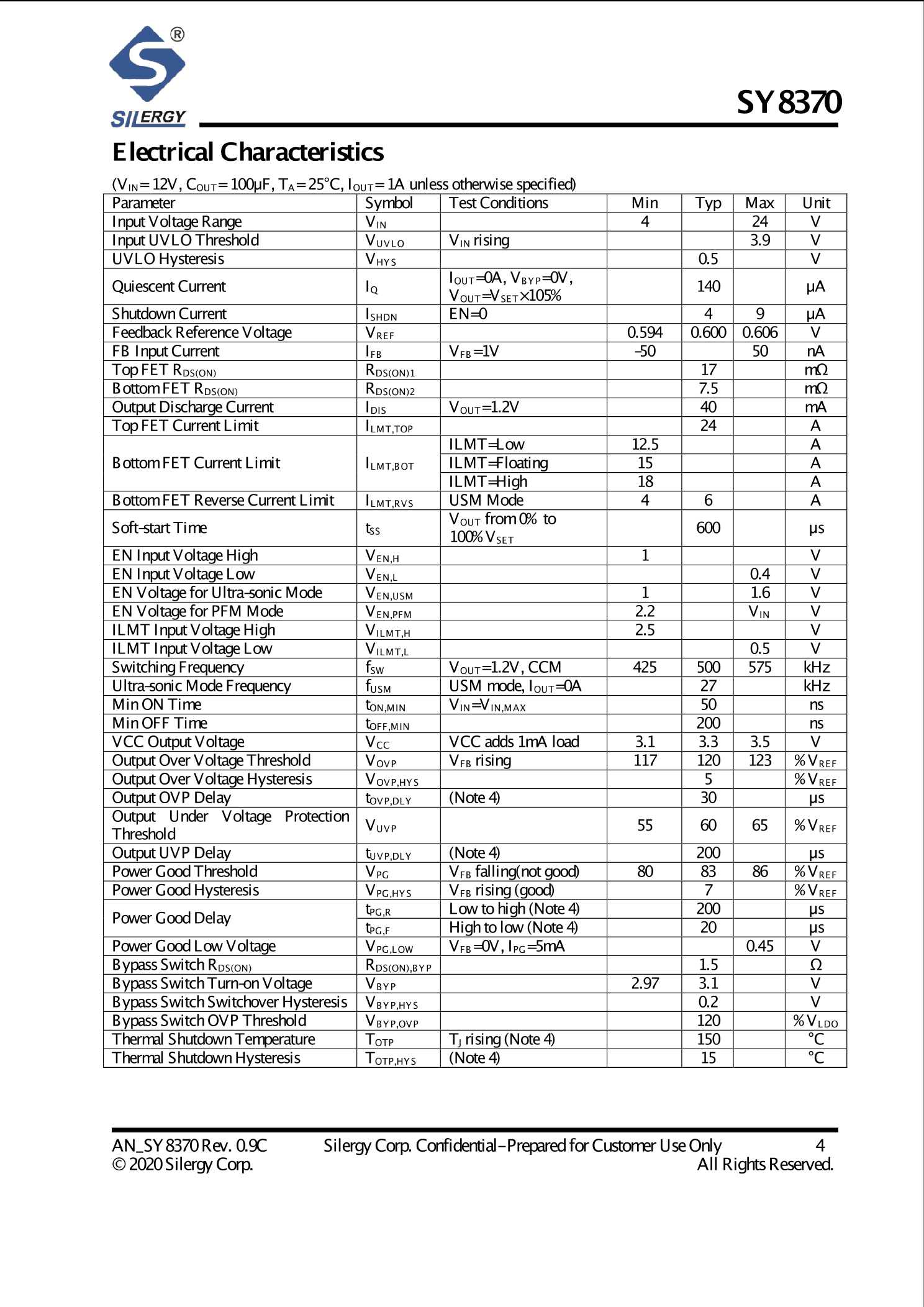 SY8370TMC_（silergy(矽力杰)）SY8370TMC中文资料_价格_PDF手册-立创电子商城