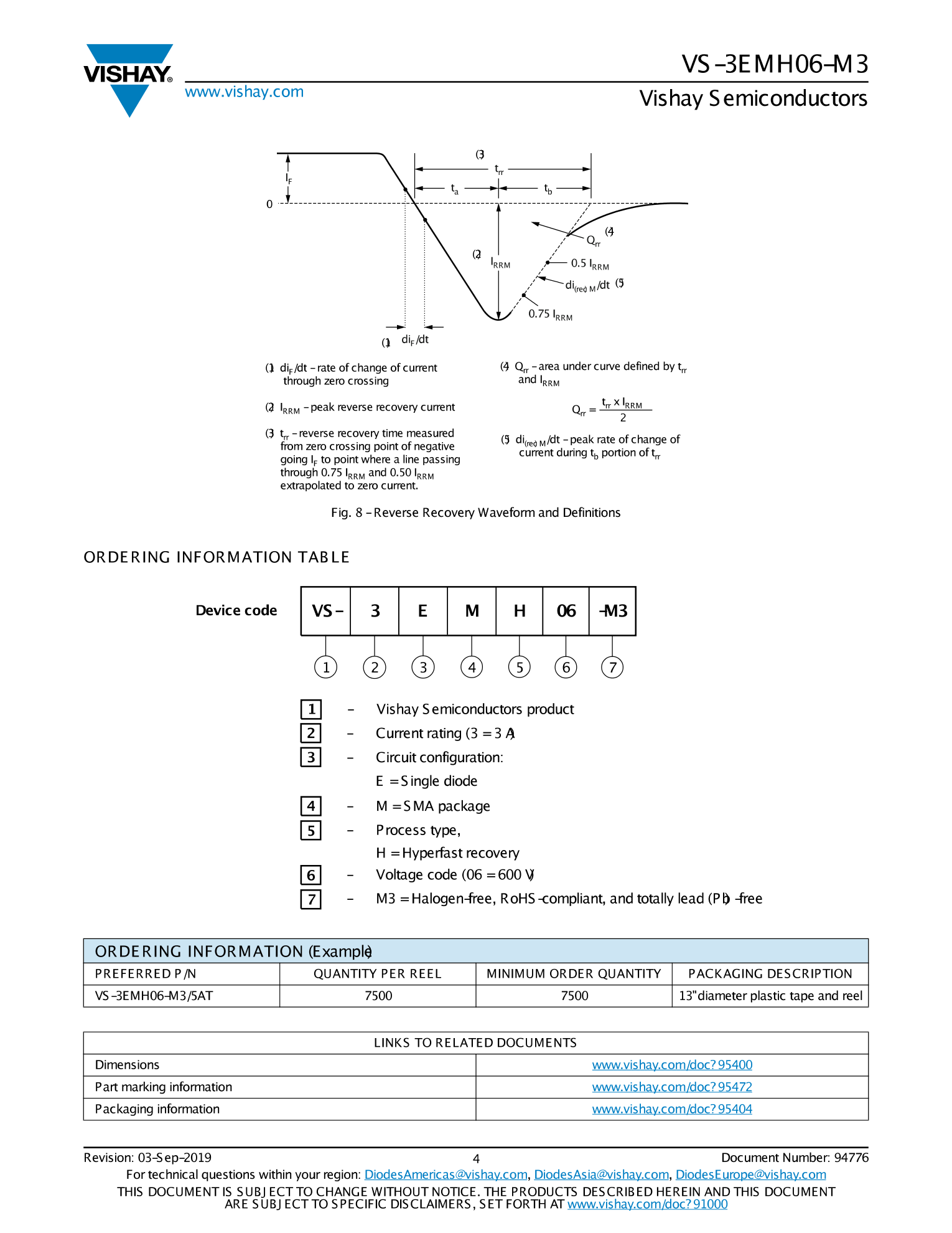 VS-3EMH06-M3/5AT_（VISHAY(威世)）VS-3EMH06-M3/5AT中文资料_价格_PDF手册-立创电子商城