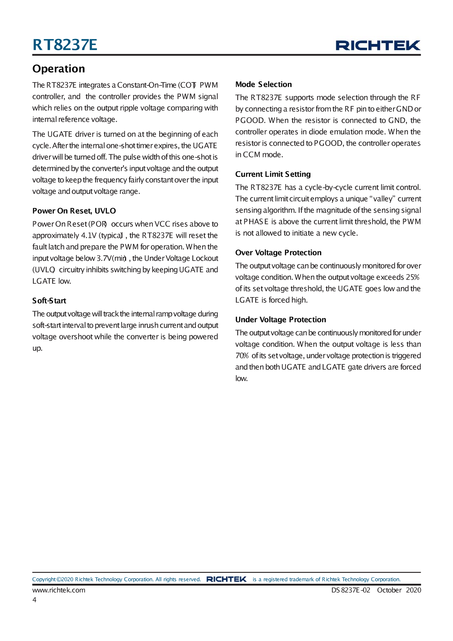 RT8237EZQW_（RICHTEK(立锜)）RT8237EZQW中文资料_价格_PDF手册-立创电子商城