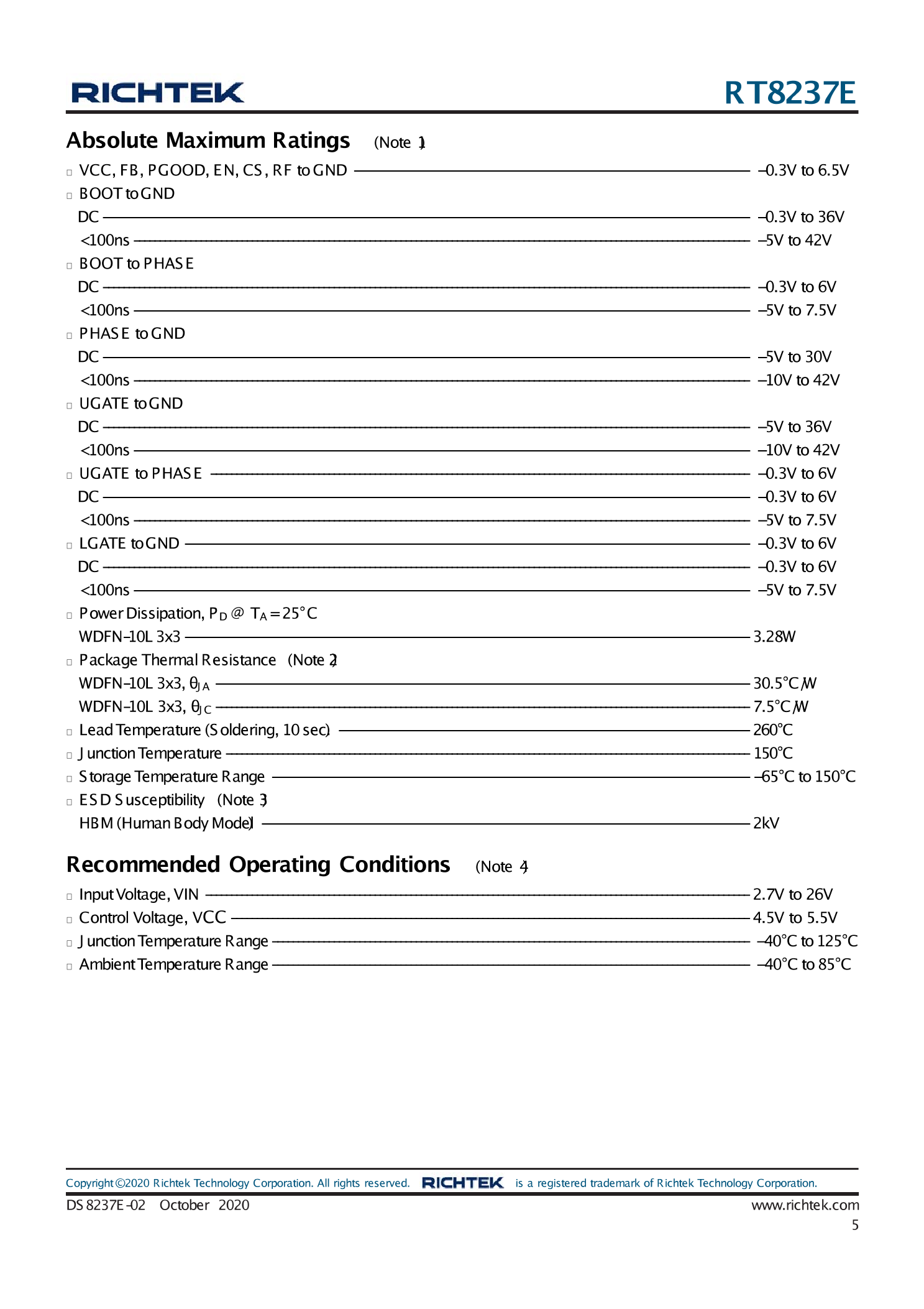 RT8237EZQW_（RICHTEK(立锜)）RT8237EZQW中文资料_价格_PDF手册-立创电子商城