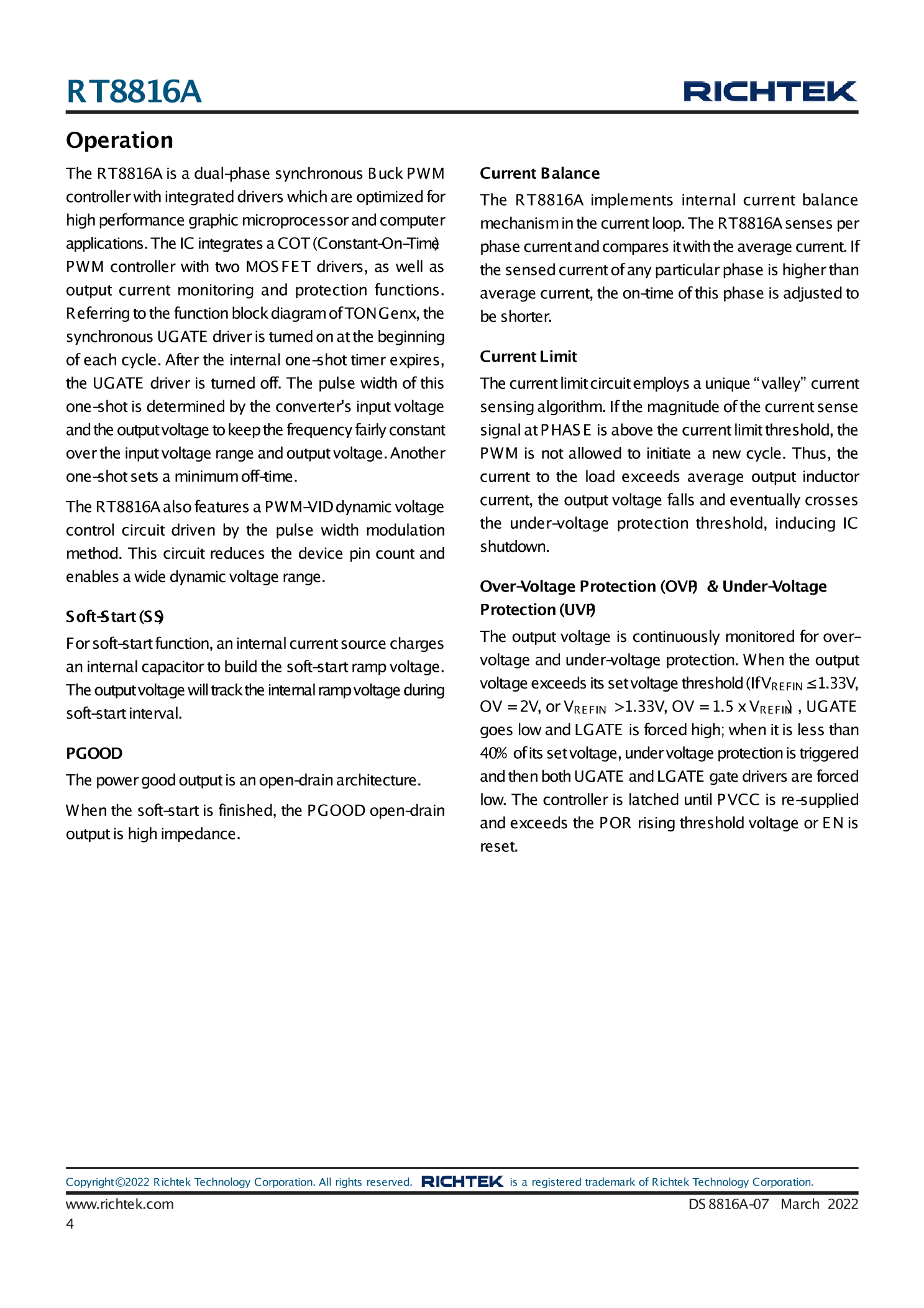 RT8816AGQW_（RICHTEK(立锜)）RT8816AGQW中文资料_价格_PDF手册-立创电子商城