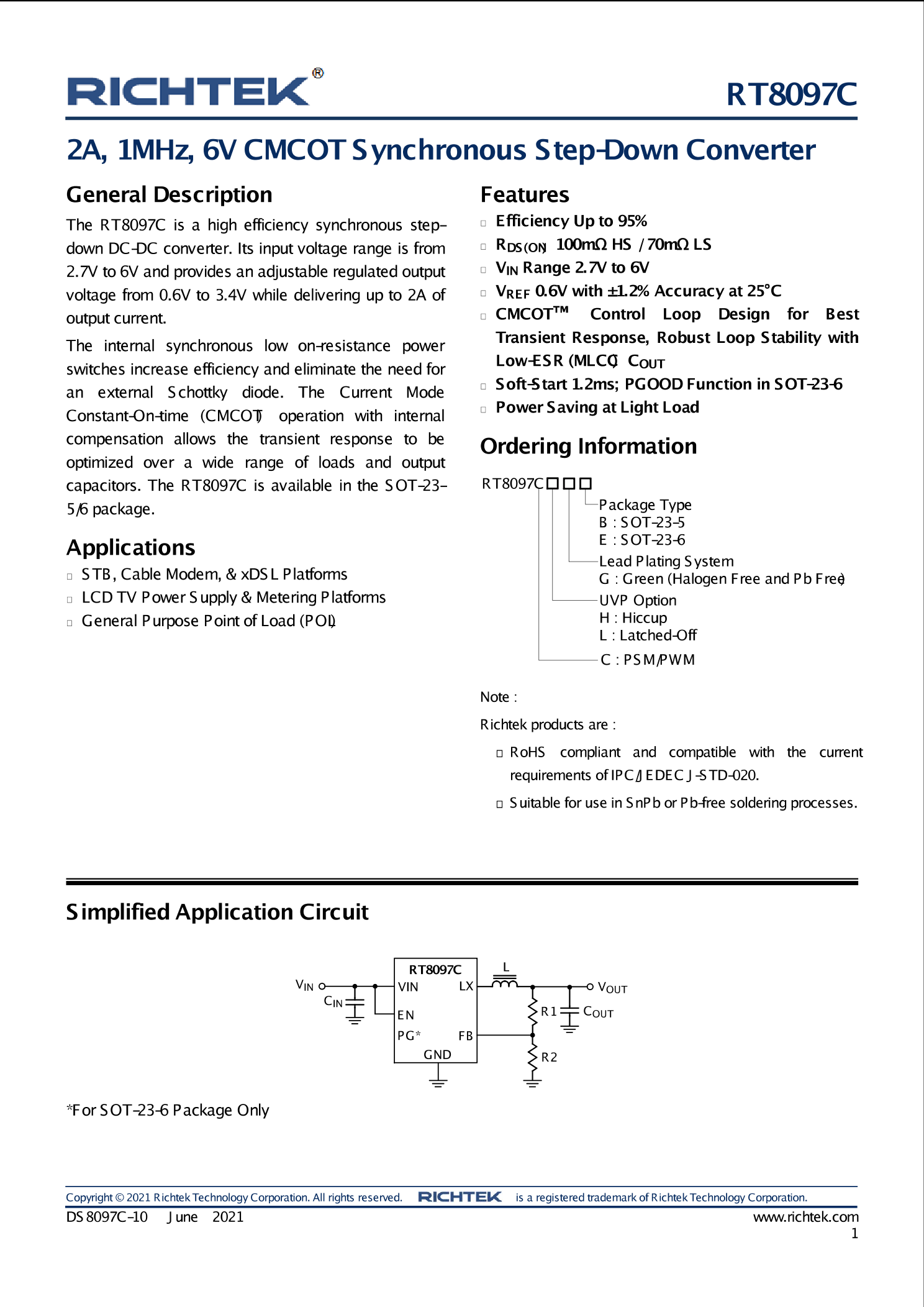 RT8097CHGE_（RICHTEK(立锜)）RT8097CHGE中文资料_价格_PDF手册-立创电子商城