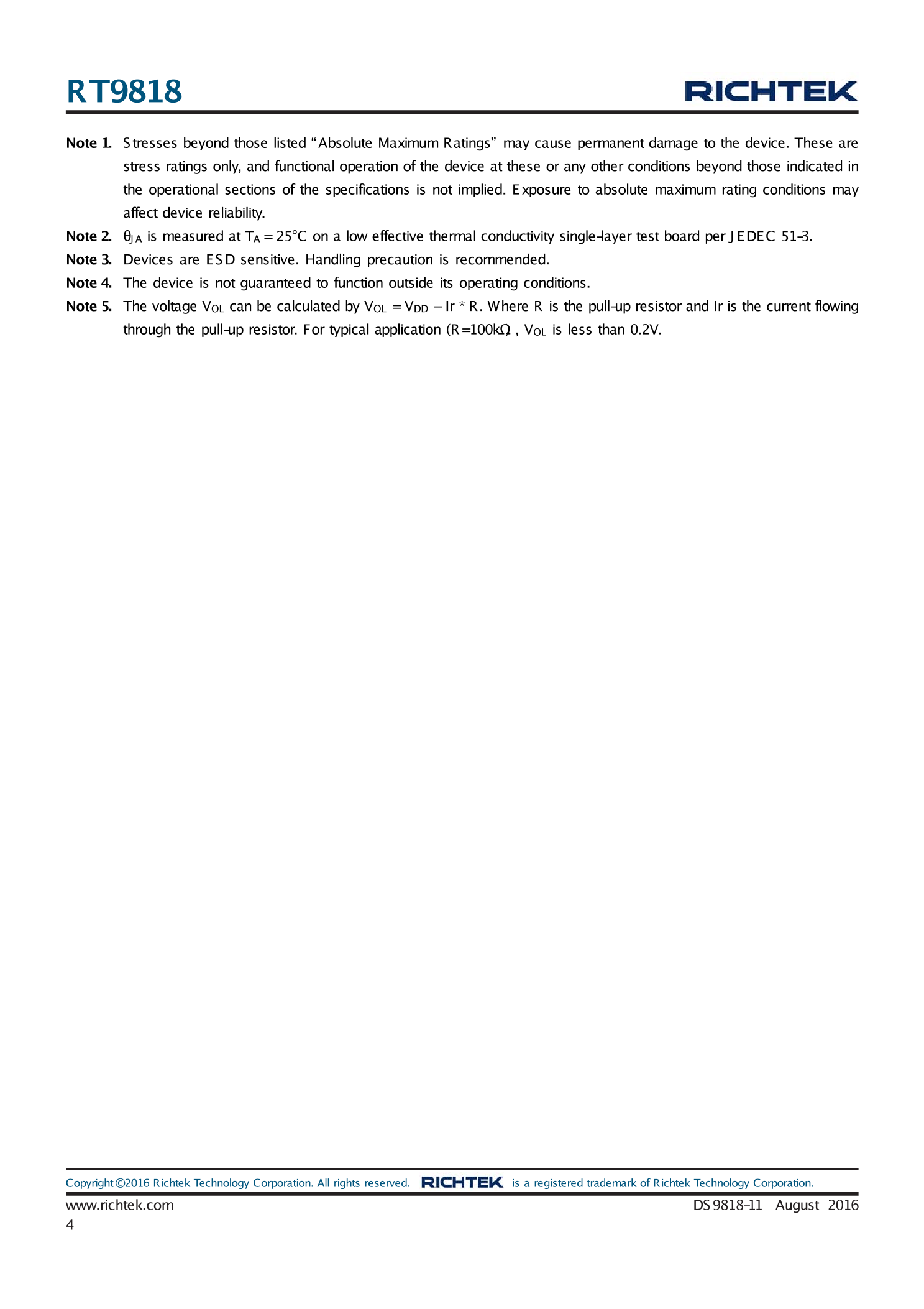 RT9818B-18GV_（RICHTEK(立锜)）RT9818B-18GV中文资料_价格_PDF手册-立创电子商城