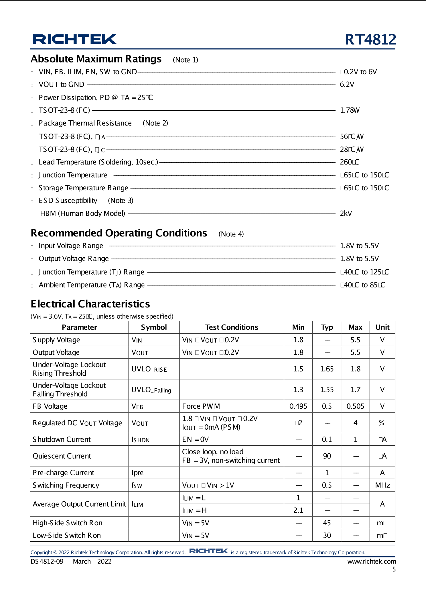 RT4812GJ8F_（RICHTEK(立锜)）RT4812GJ8F中文资料_价格_PDF手册-立创电子商城