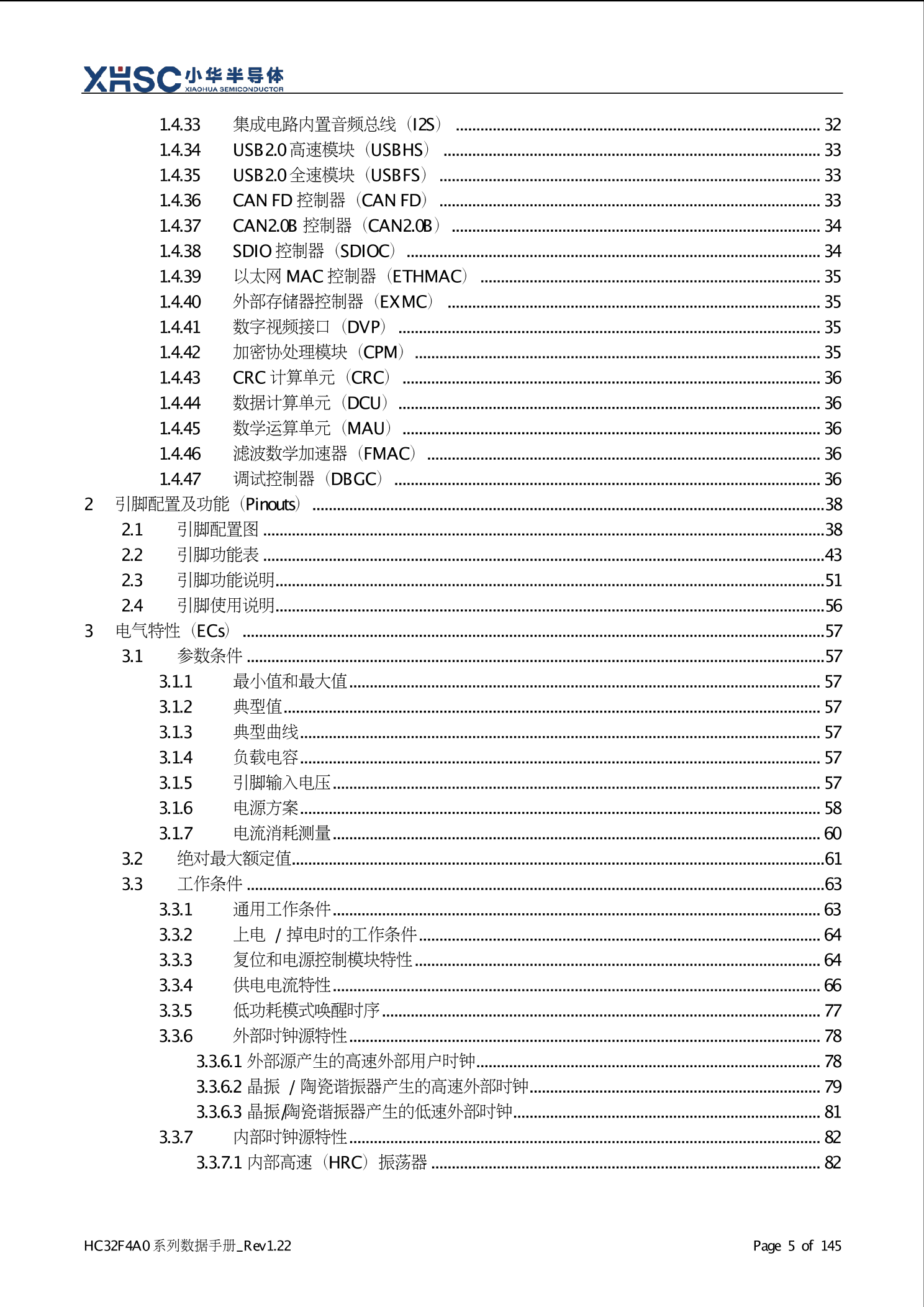 HC32F4A0PITB-LQFP100_（XHSC(小华)）HC32F4A0PITB-LQFP100中文资料_价格_PDF手册-立创电子商城