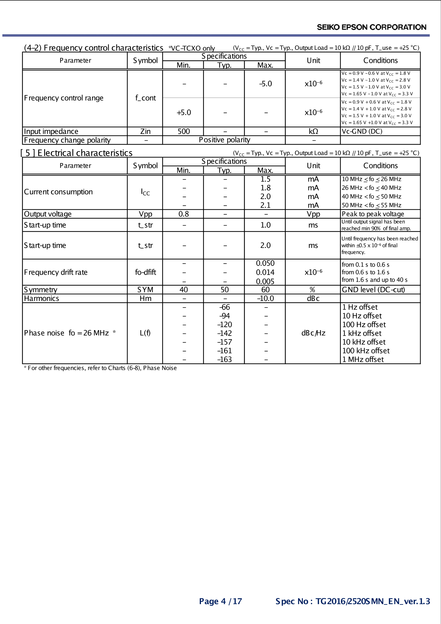 TG2016SMN 38.4000M-MCGNNM3_（EPSON(爱普生)）TG2016SMN 38.4000M-MCGNNM3中文资料_价格_PDF手册-立创电子商城