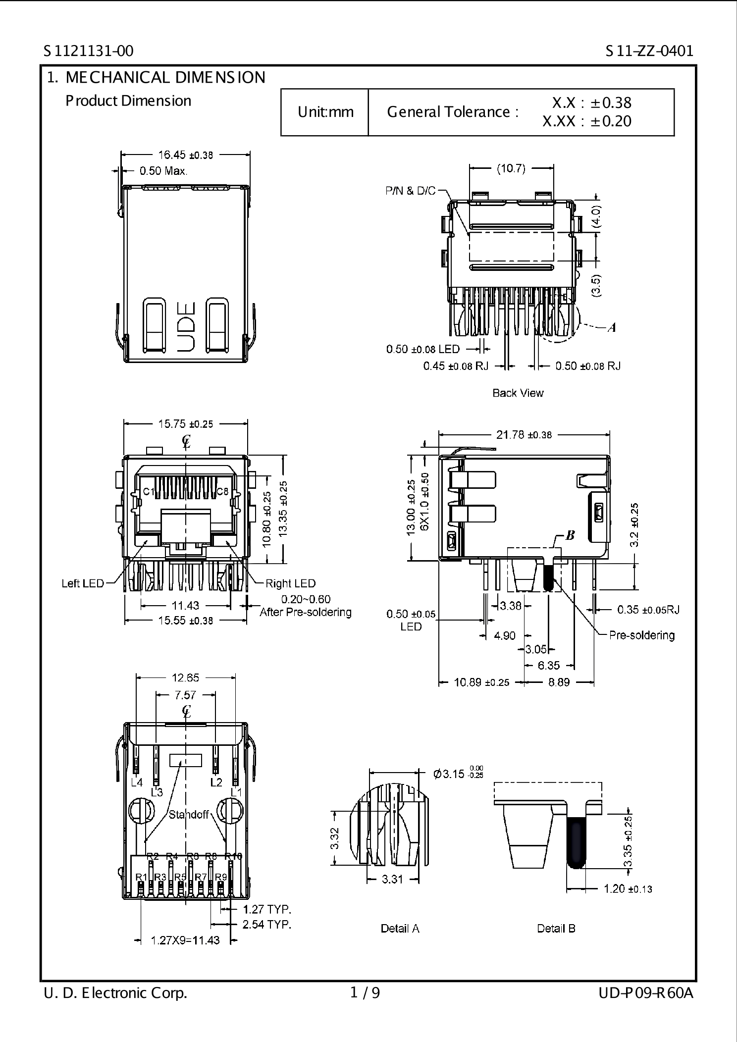 S11-ZZ-0401_（UDE(涌德电子)）S11-ZZ-0401中文资料_价格_PDF手册-立创电子商城