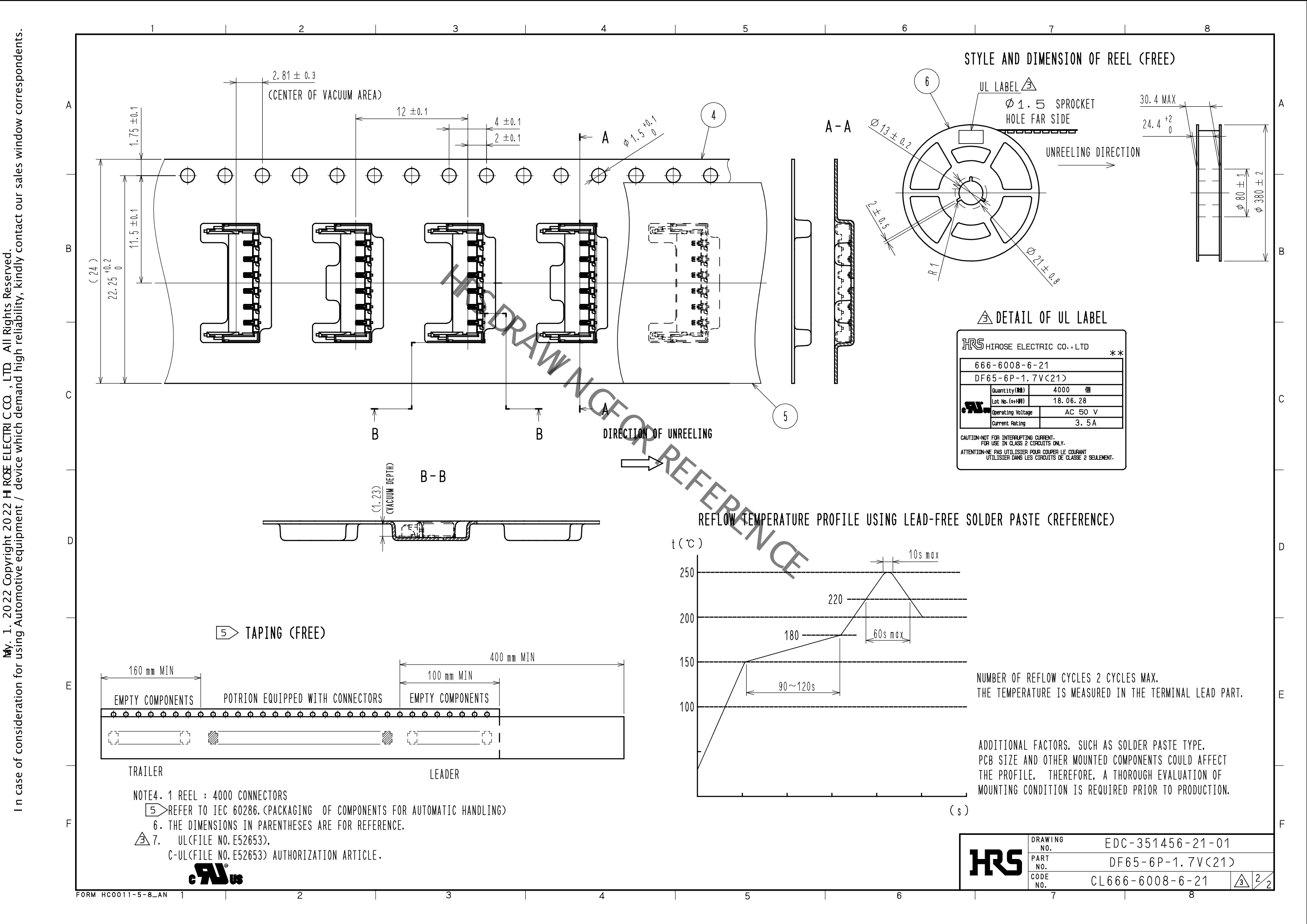 DF65-6P-1.7V(21)_（HRS(广濑)）DF65-6P-1.7V(21)中文资料_价格_PDF手册-立创电子商城