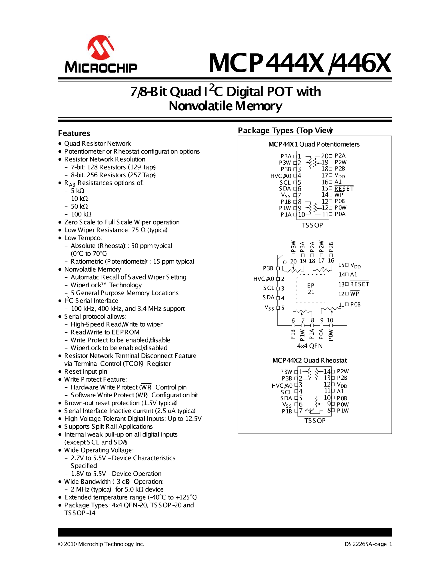 MCP4462-503E/ST_（MICROCHIP(美国微芯)）MCP4462-503E/ST中文资料_价格_PDF手册-立创电子商城