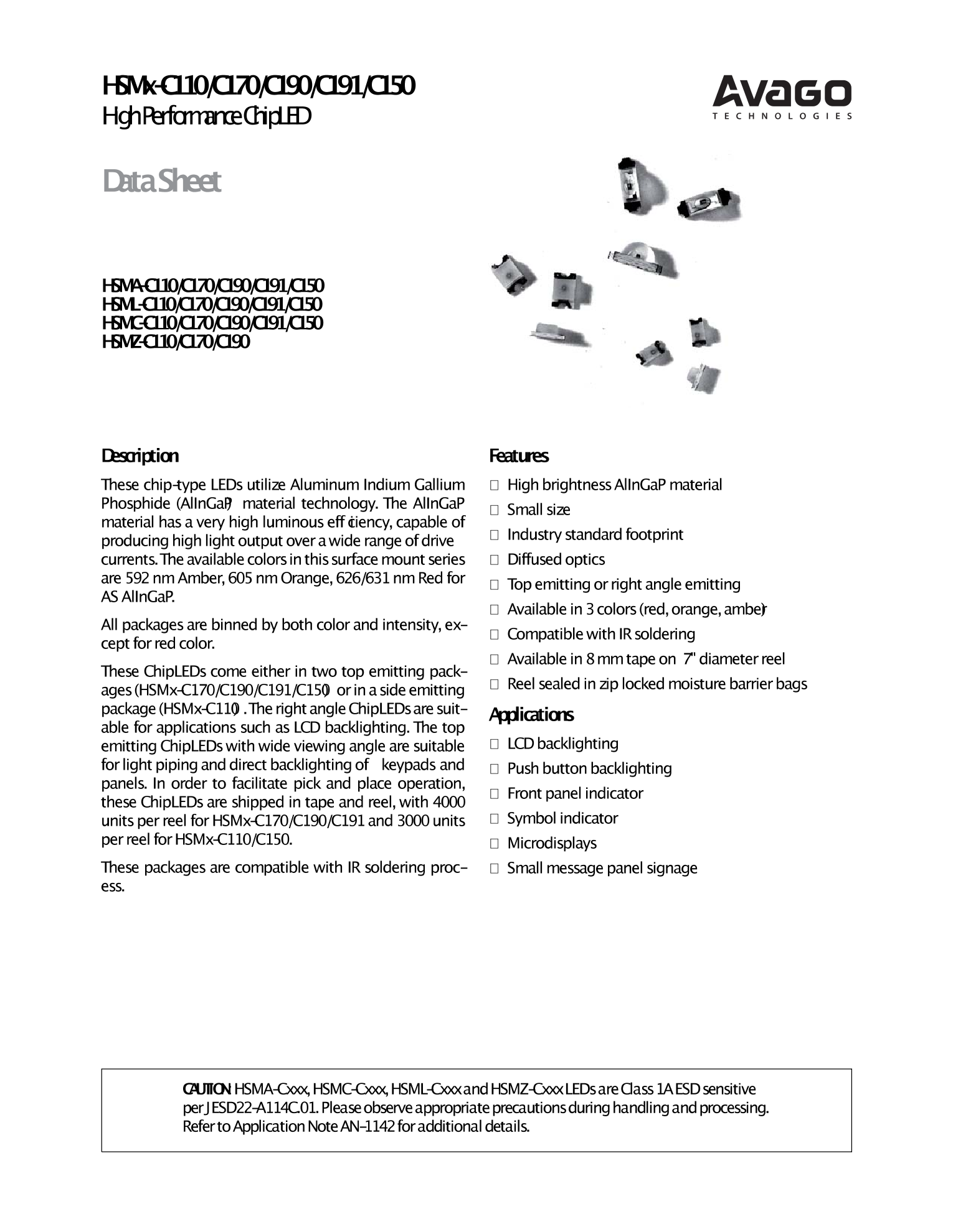 HSMC-C170_（Broadcom(博通)）HSMC-C170中文资料_价格_PDF手册-立创电子商城