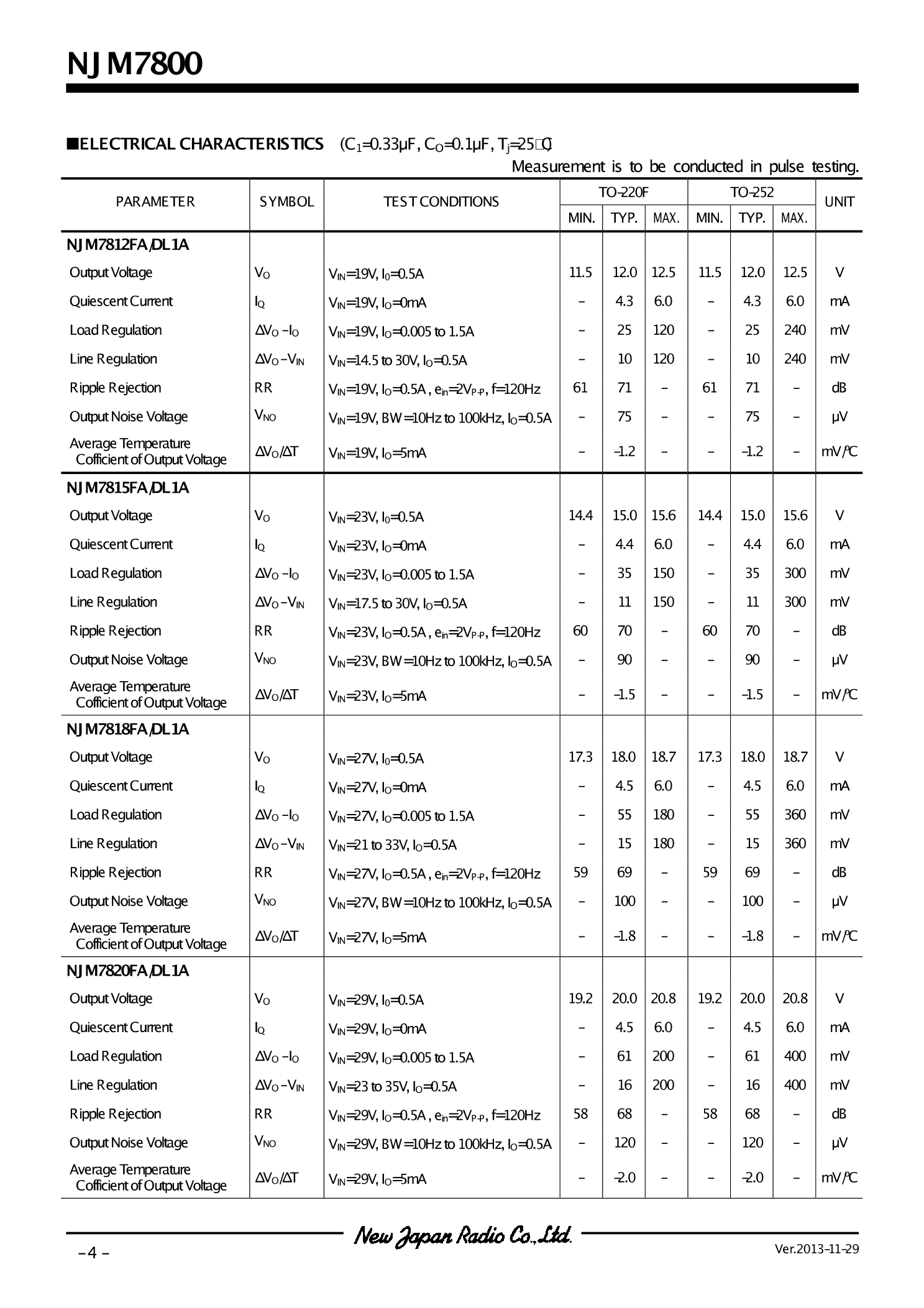 NJM7805DL1A-TE1_（JRC）NJM7805DL1A-TE1中文资料_价格_PDF手册-立创电子商城