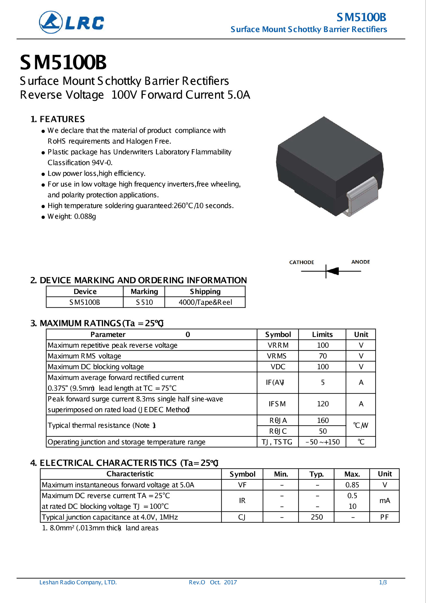 SM5100B_（LRC(乐山无线电)）SM5100B中文资料_价格_PDF手册-立创电子商城