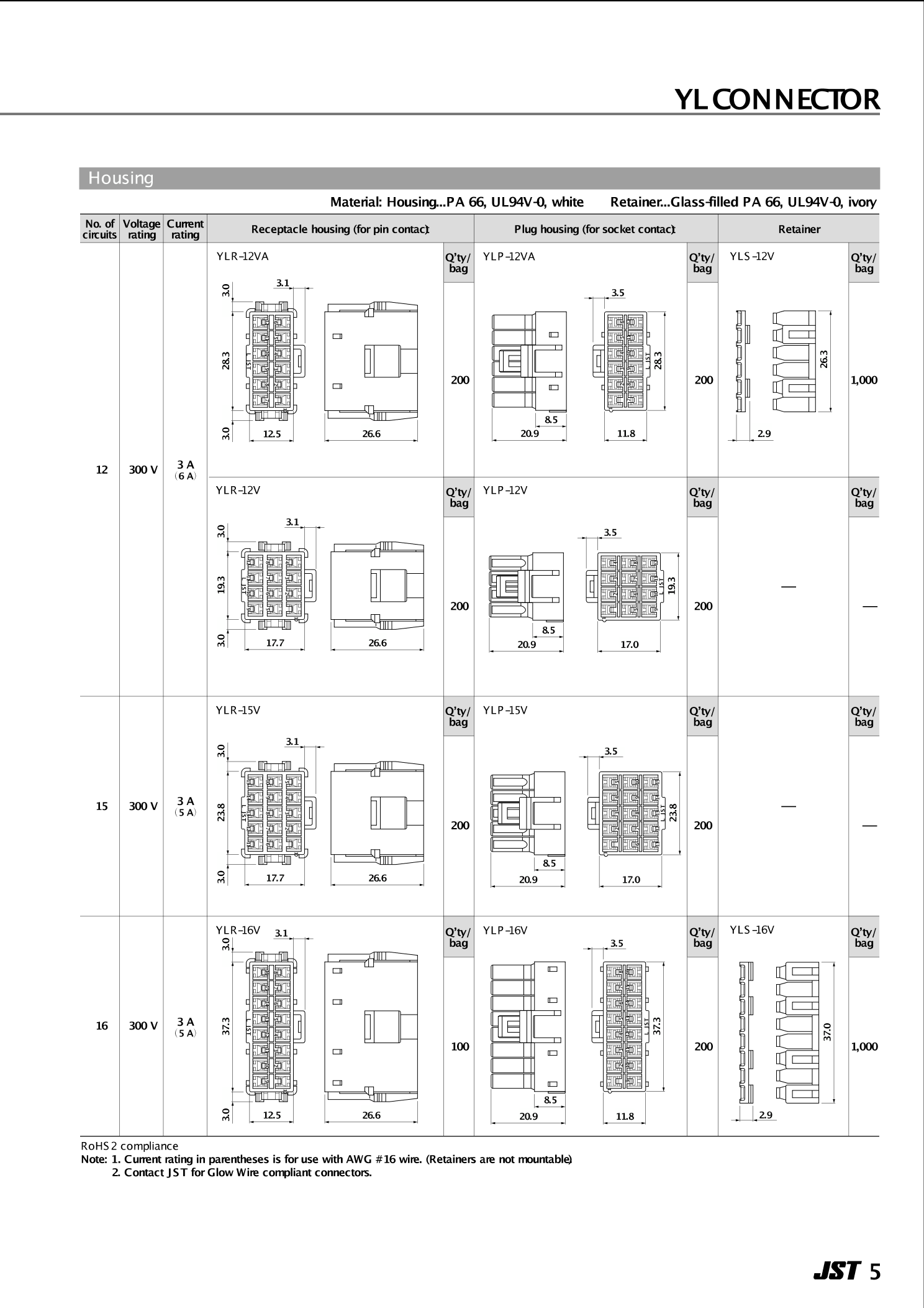 YLP-01V-WGT4_（JST）YLP-01V-WGT4中文资料_价格_PDF手册-立创电子商城