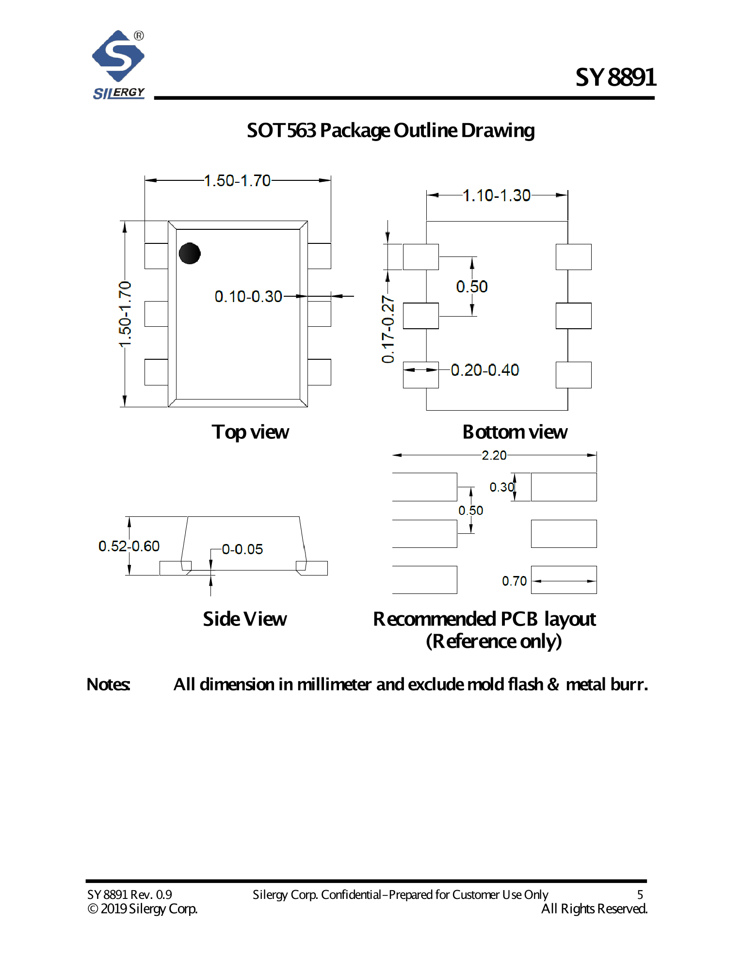 SY8891ARC_（silergy(矽力杰)）SY8891ARC中文资料_价格_PDF手册-立创电子商城