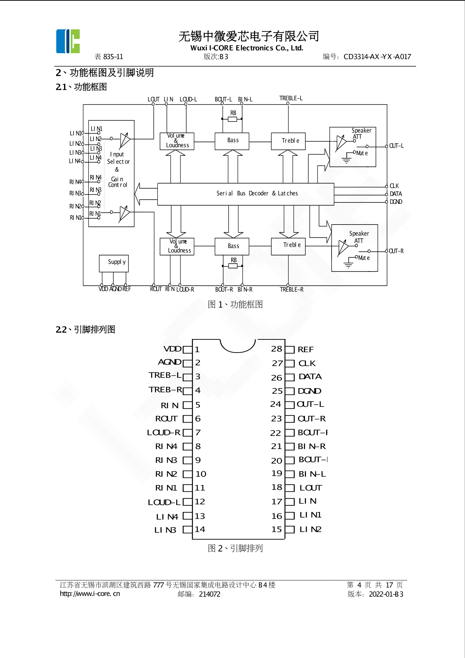 CD3314EO_（I-CORE(中微爱芯)）CD3314EO中文资料_价格_PDF手册-立创电子商城