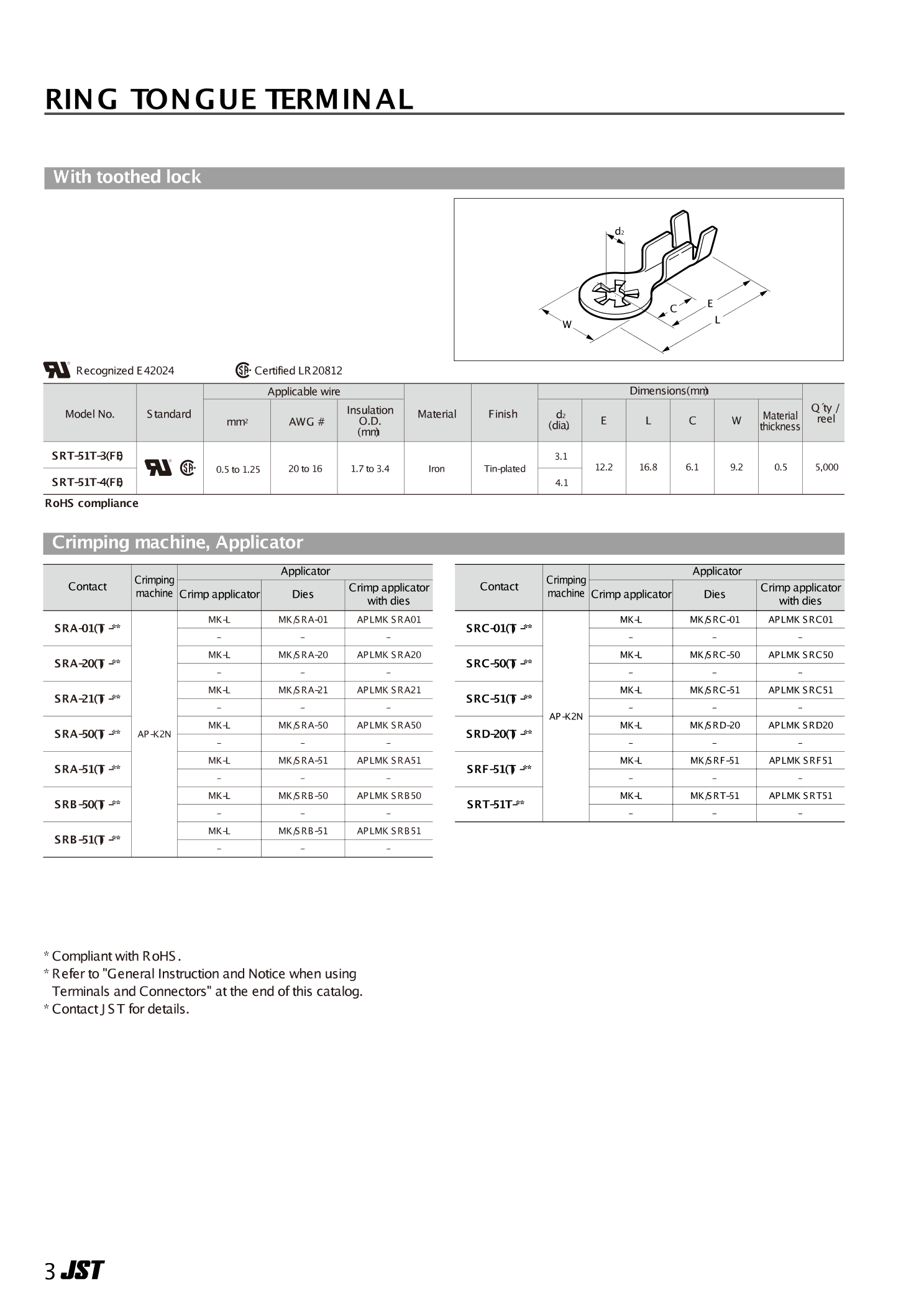 SRA-51T-H5_（JST）SRA-51T-H5中文资料_价格_PDF手册-立创电子商城