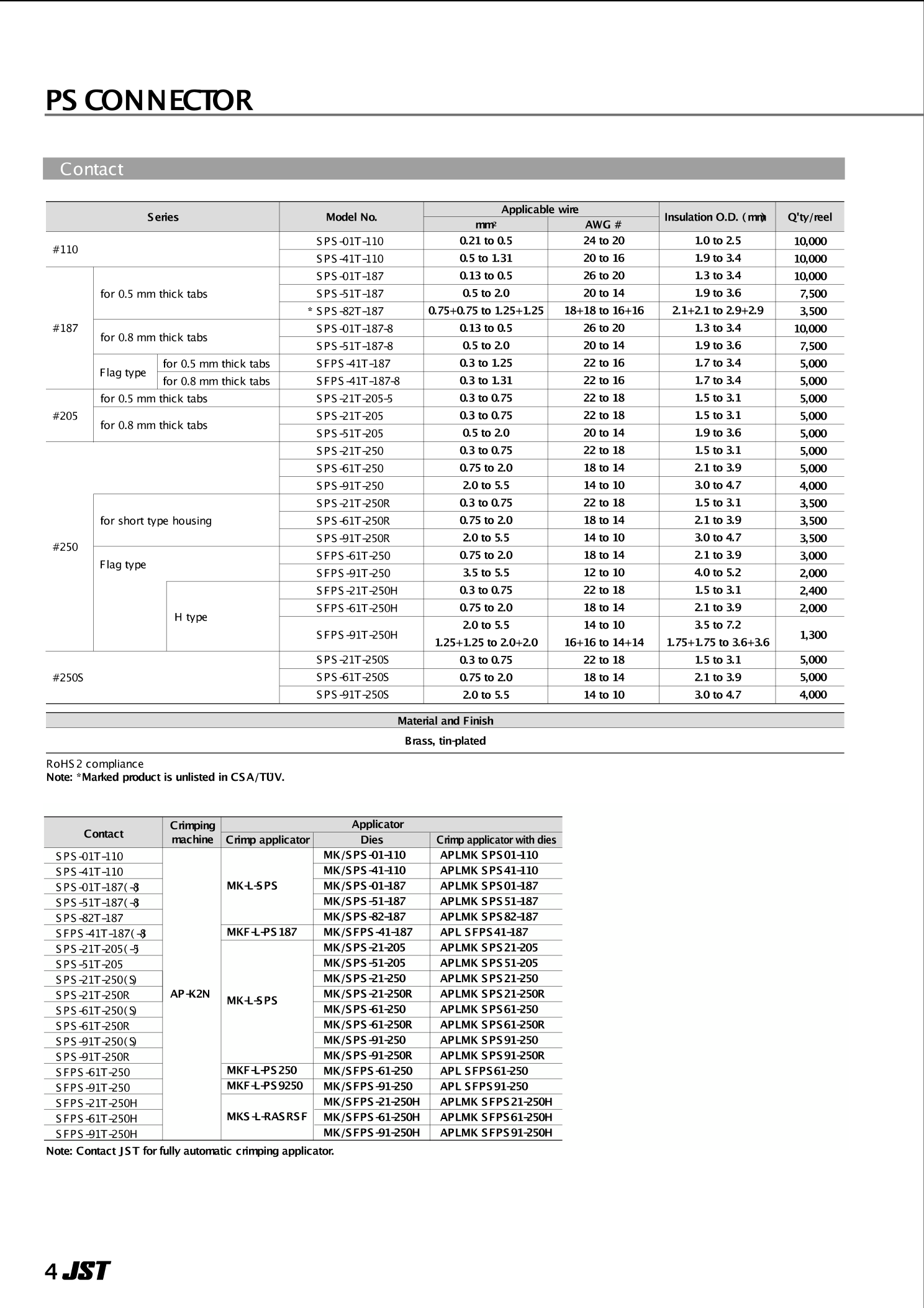 SPS-21T-205_（JST）SPS-21T-205中文资料_价格_PDF手册-立创电子商城