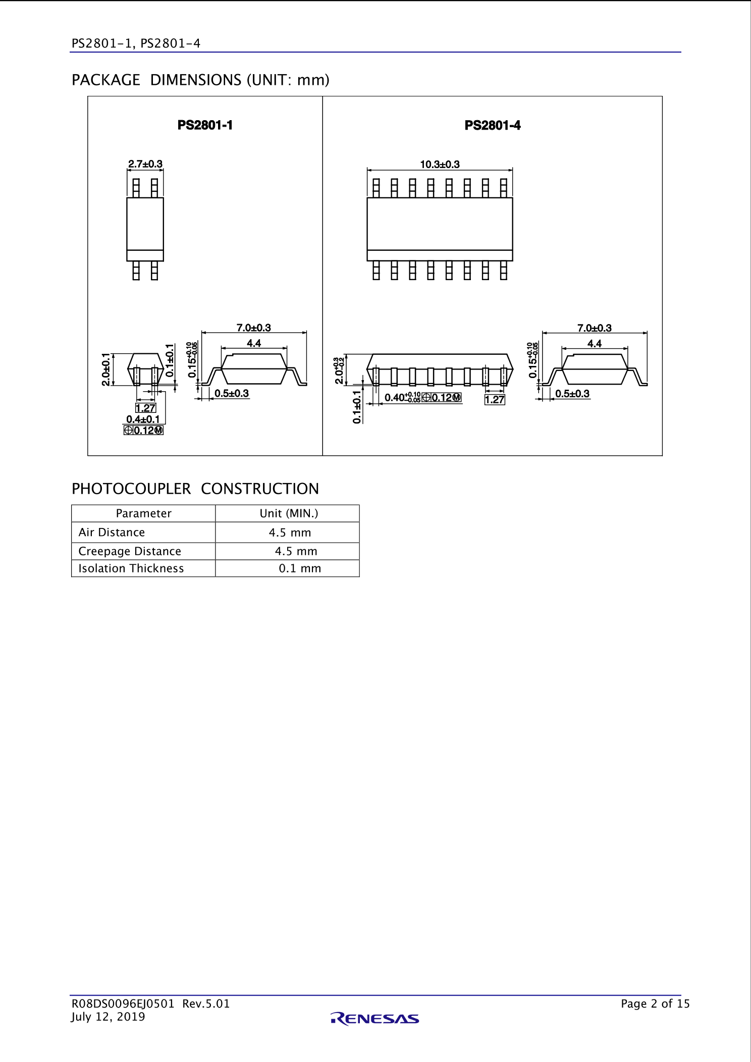 PS2801-1-F3-A/L_（RENESAS(瑞萨)/IDT）PS2801-1-F3-A/L中文资料_价格_PDF手册-立创电子商城