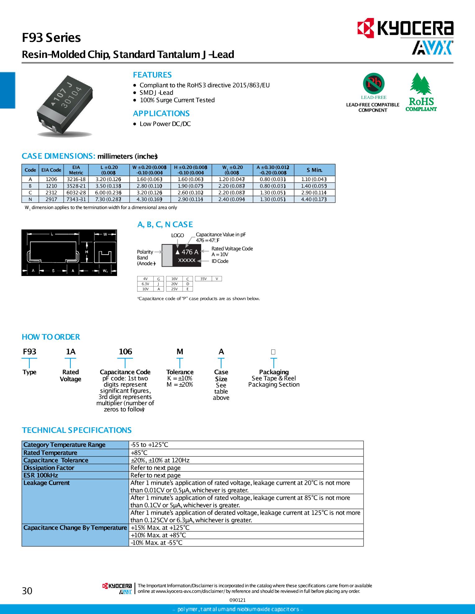 F931A106MAA_（Kyocera AVX）F931A106MAA中文资料_价格_PDF手册-立创电子商城
