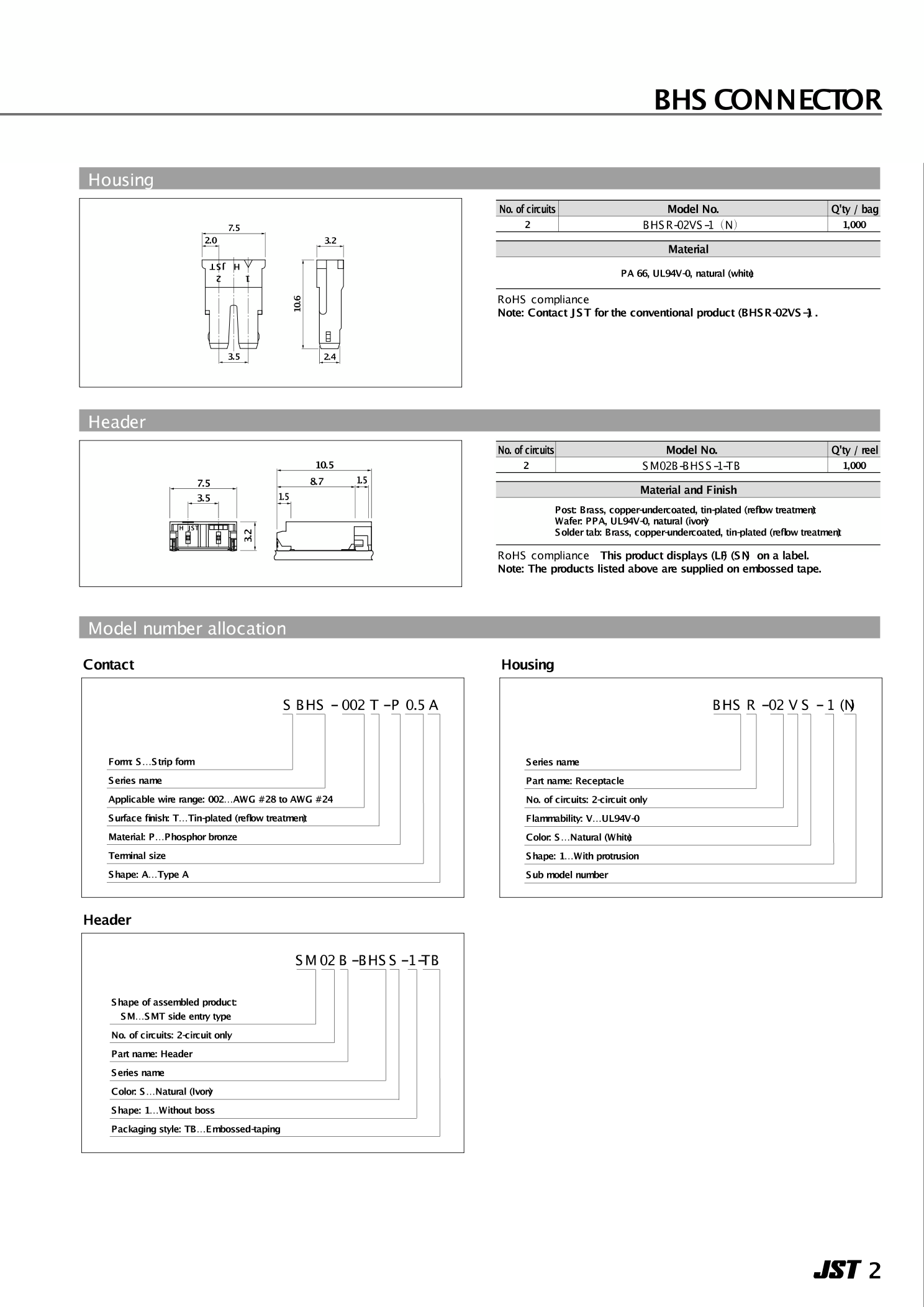 BHSR-02VS-1_（JST）BHSR-02VS-1中文资料_价格_PDF手册-立创电子商城
