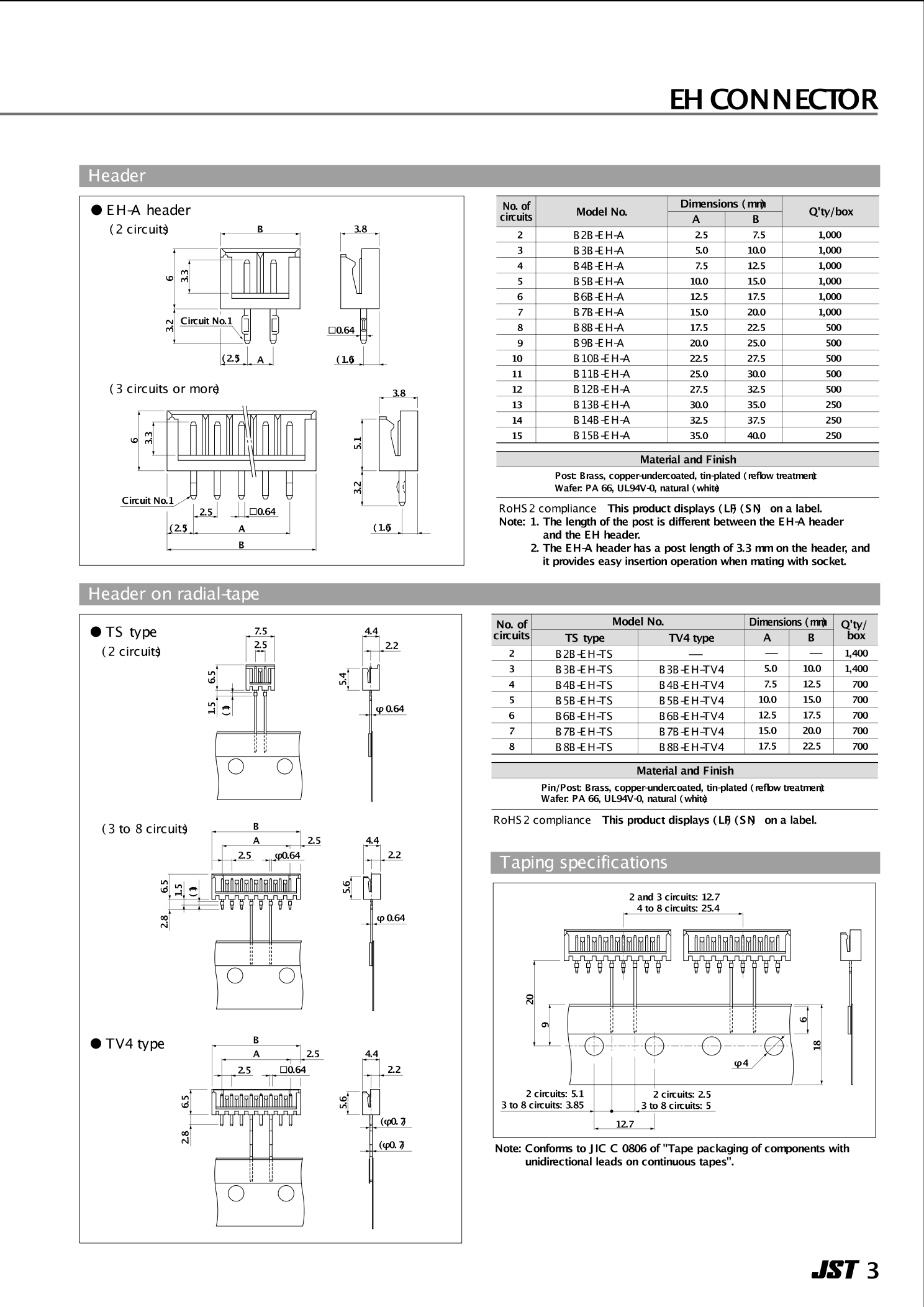 EHR-3-Y_（JST）EHR-3-Y中文资料_价格_PDF手册-立创电子商城