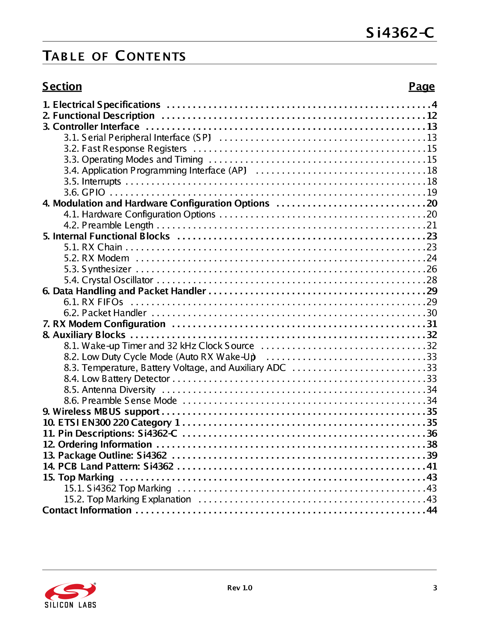 si4362-c2a-gmr_（SILICON LABS(芯科)）si4362-c2a-gmr中文资料_价格_PDF手册-立创电子商城