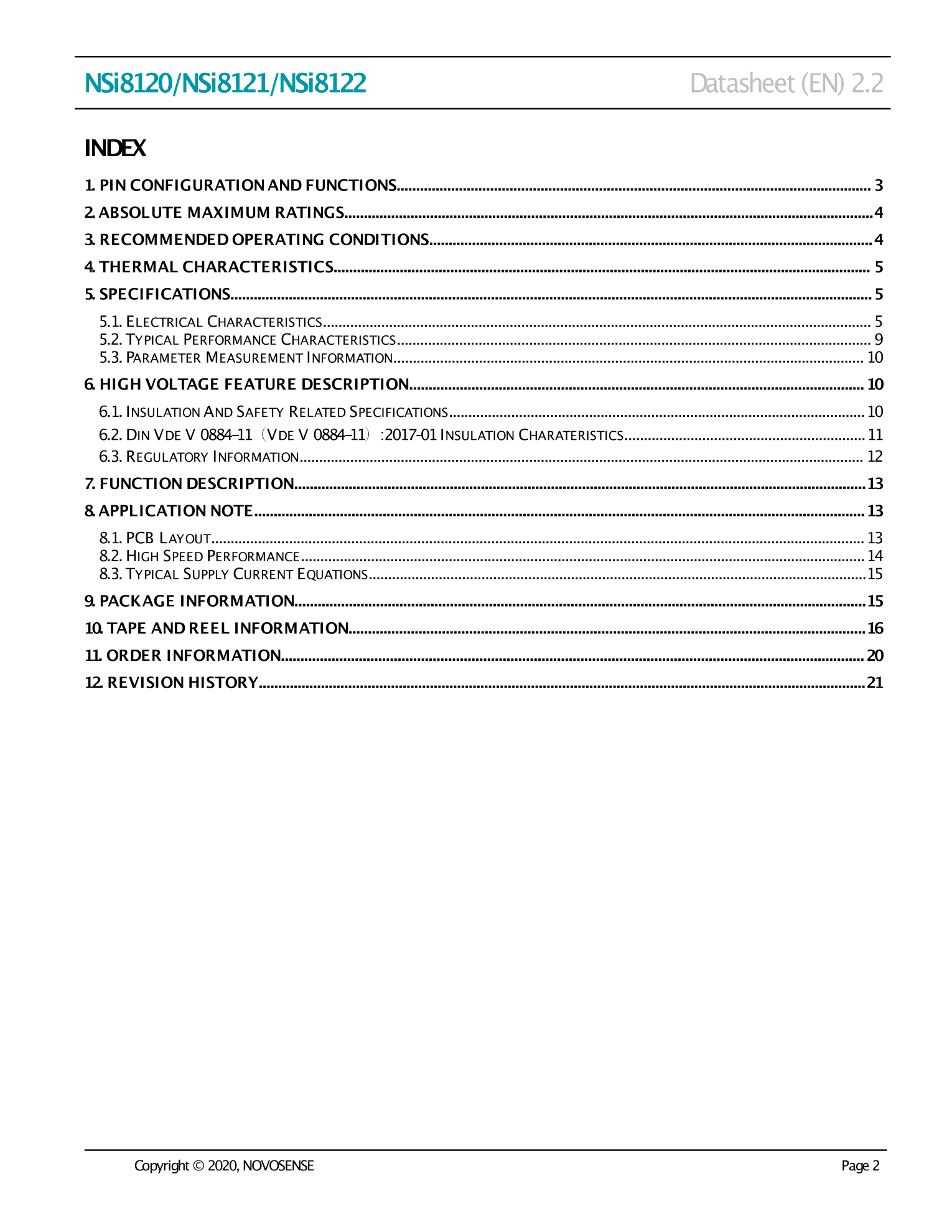NSi8122N1_（NOVOSENSE(纳芯微)）NSi8122N1中文资料_价格_PDF手册-立创电子商城