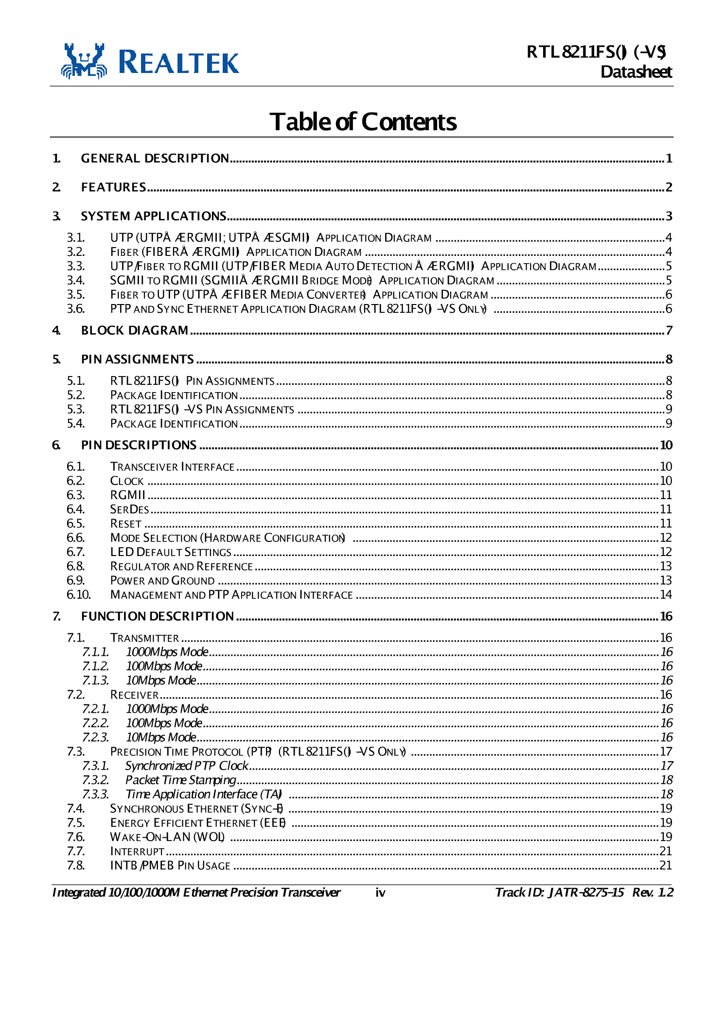 RTL8211FS-CG_（REALTEK(瑞昱)）RTL8211FS-CG中文资料_价格_PDF手册-立创电子商城