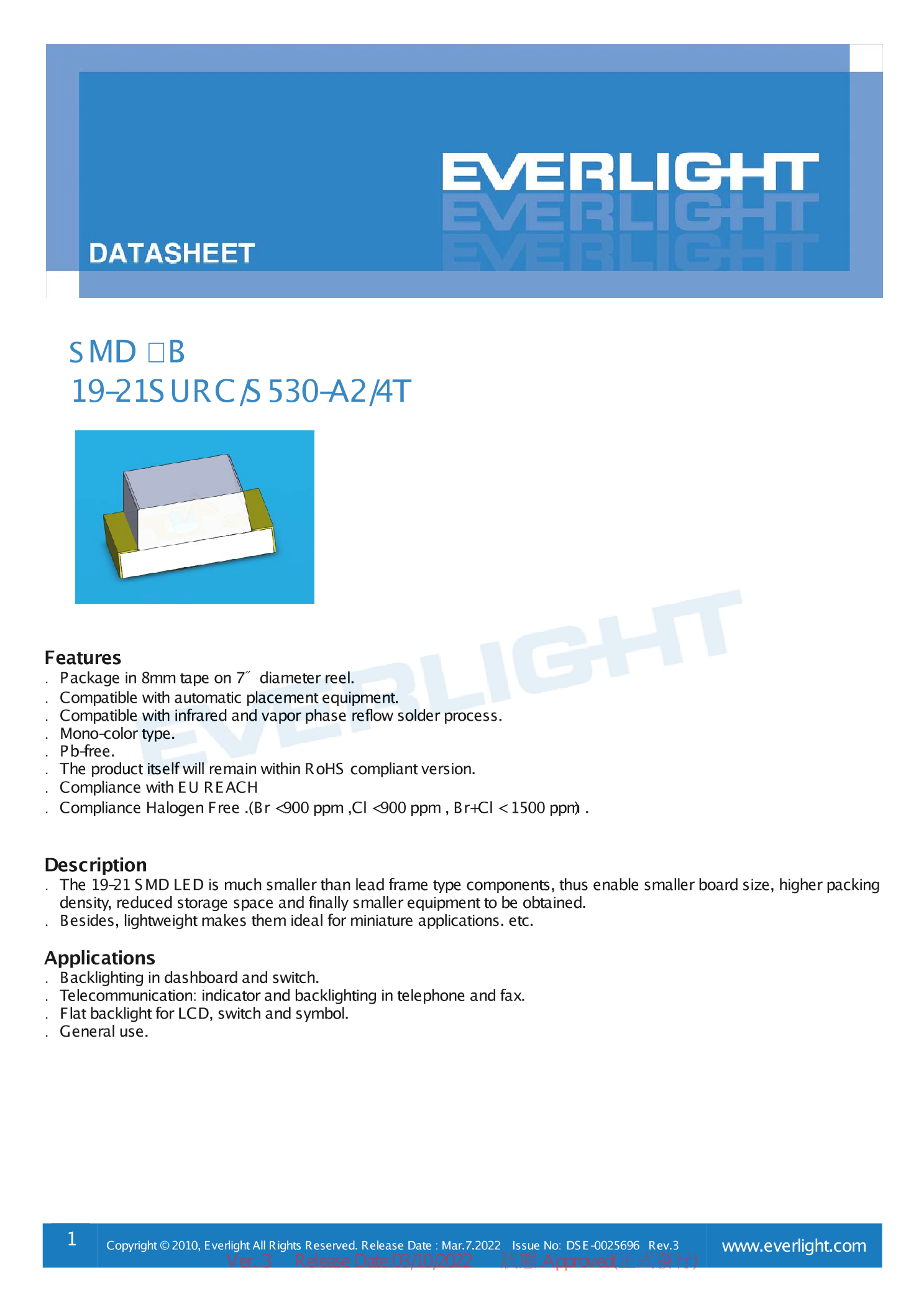 19-21SURC/S530-A2/4T_（EVERLIGHT(亿光)）19-21SURC/S530-A2/4T中文资料_价格_PDF手册-立创电子商城