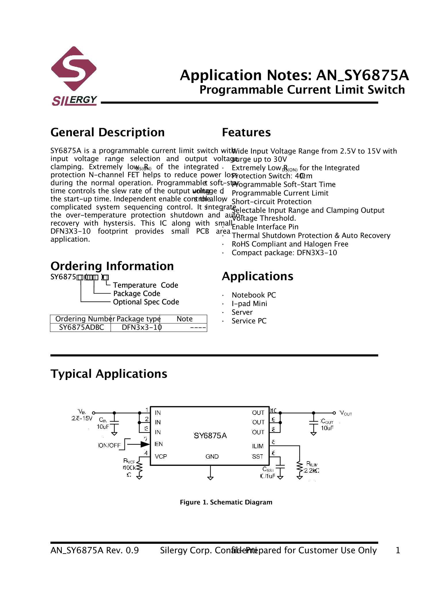 SY6875ADBC_（silergy(矽力杰)）SY6875ADBC中文资料_价格_PDF手册-立创电子商城