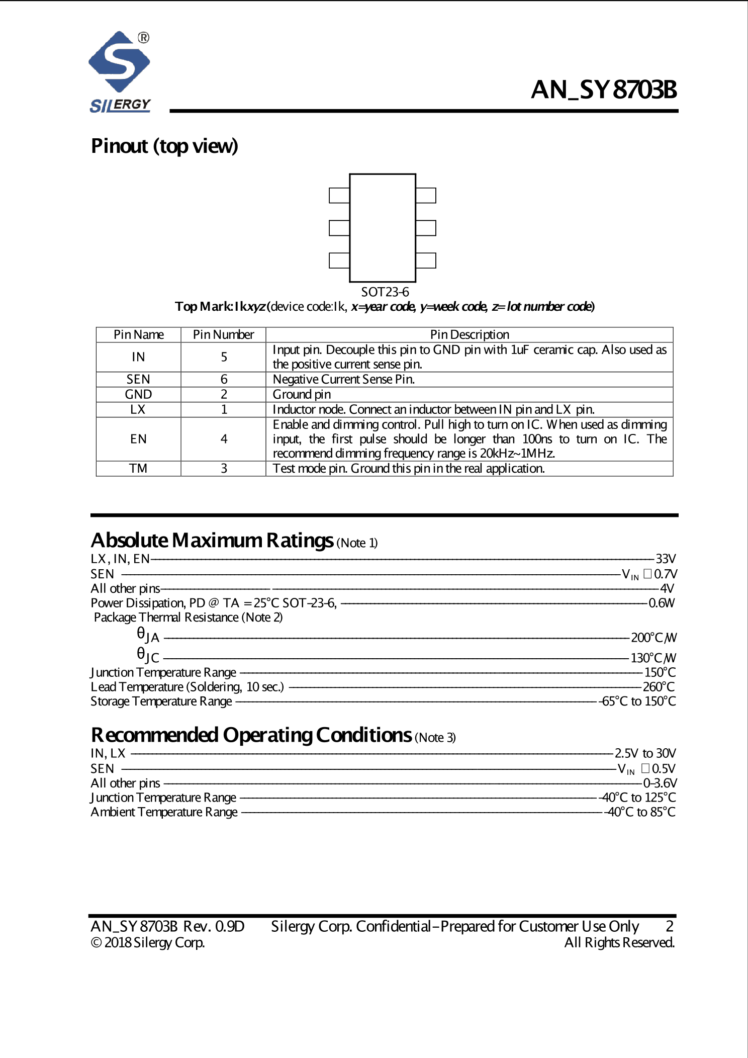 SY8703BABC_（silergy(矽力杰)）SY8703BABC中文资料_价格_PDF手册-立创电子商城