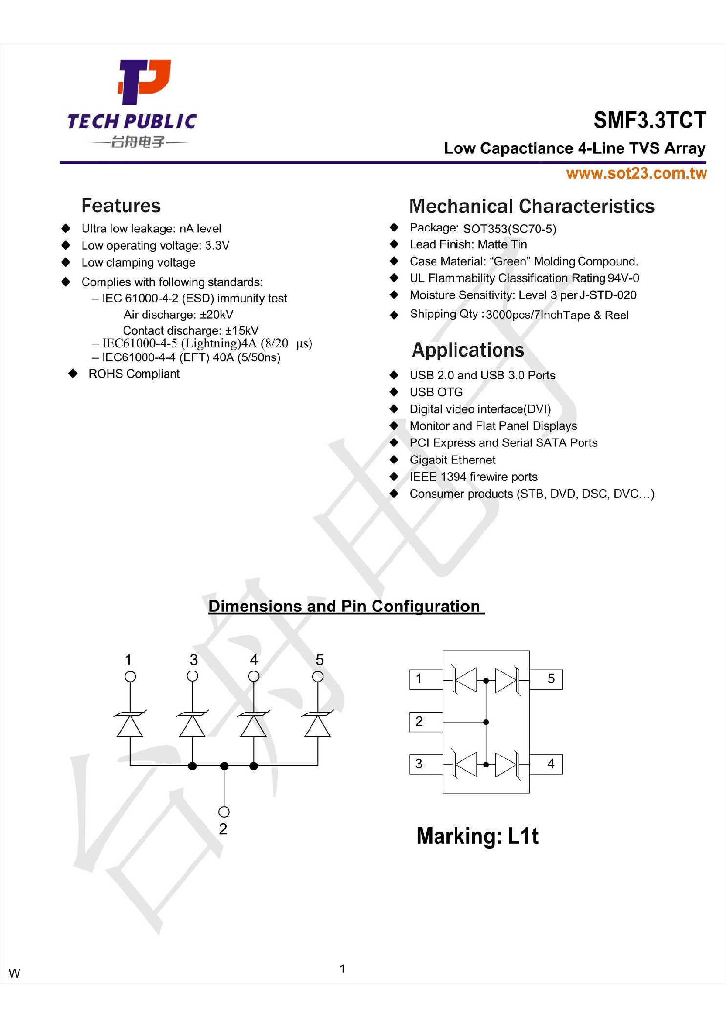 SMF3.3.TCT_（TECH PUBLIC(台舟)）SMF3.3.TCT中文资料_价格_PDF手册-立创电子商城