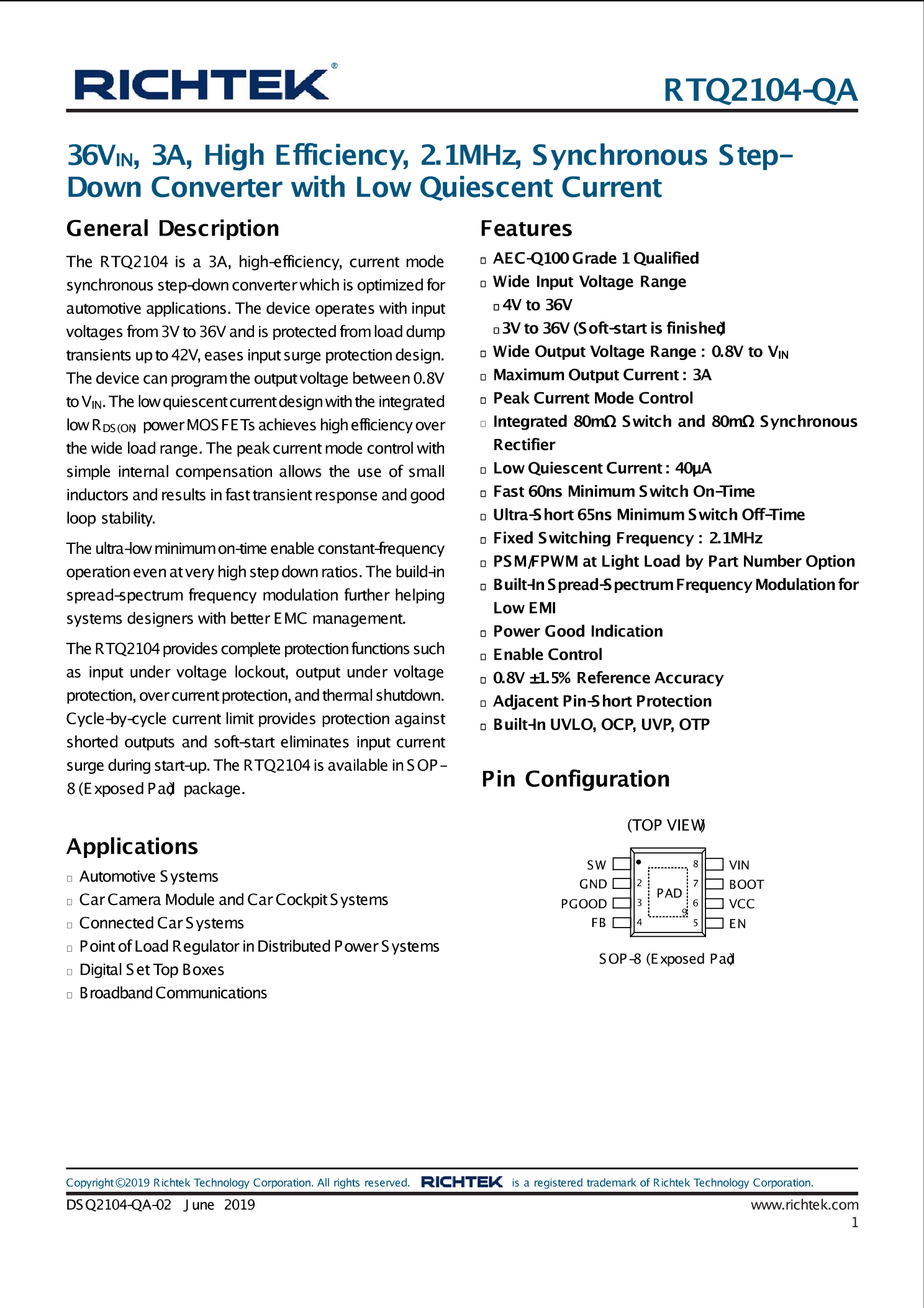 RTQ2104GSP-QA_（RICHTEK(立锜)）RTQ2104GSP-QA中文资料_价格_PDF手册-立创电子商城