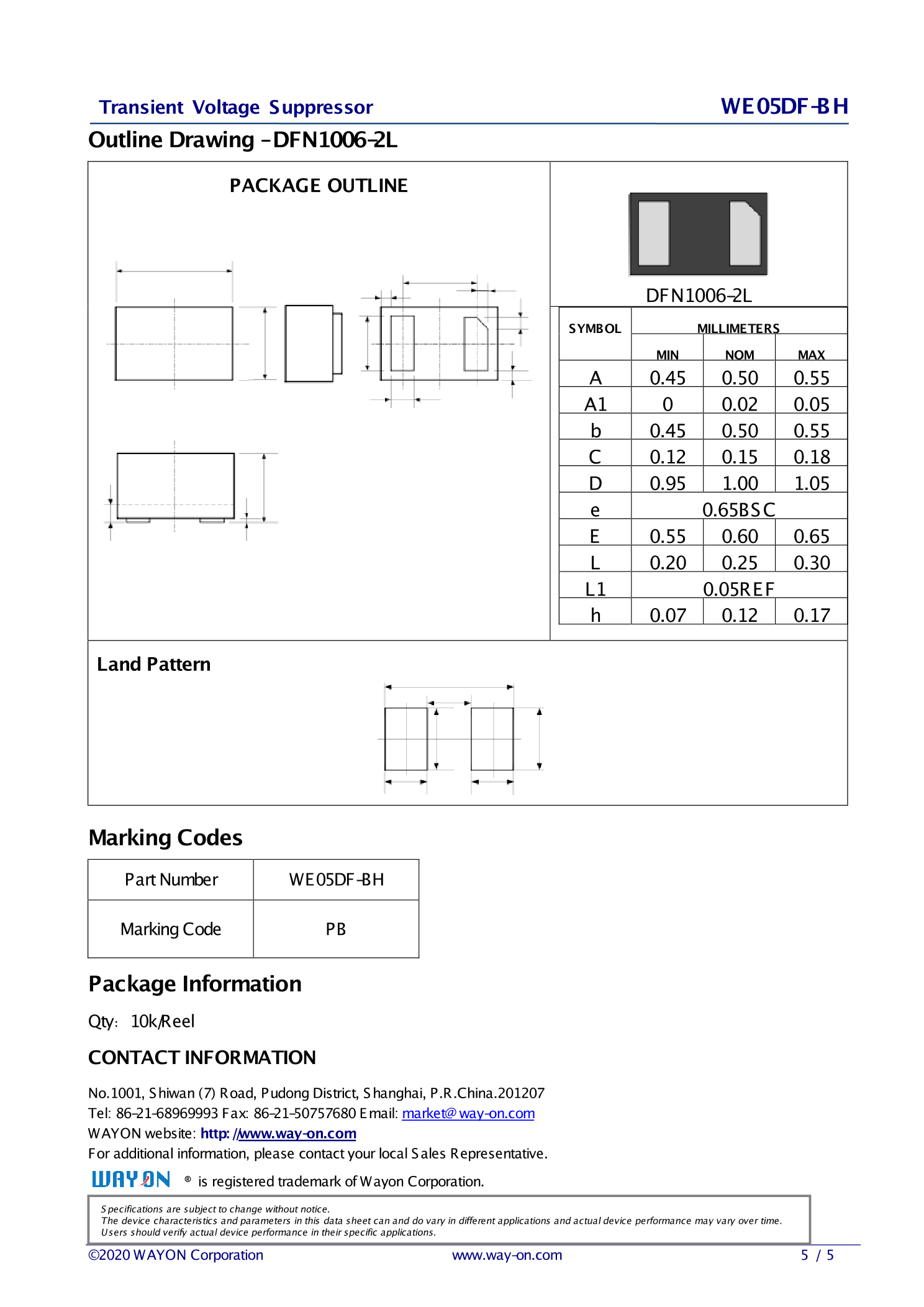 WE05DF-BH_（Wayon(上海维安)）WE05DF-BH中文资料_价格_PDF手册-立创电子商城