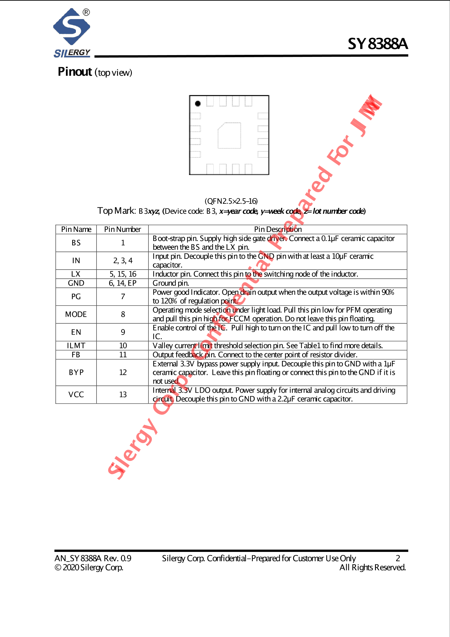 SY8388ARHC_（silergy(矽力杰)）SY8388ARHC中文资料_价格_PDF手册-立创电子商城