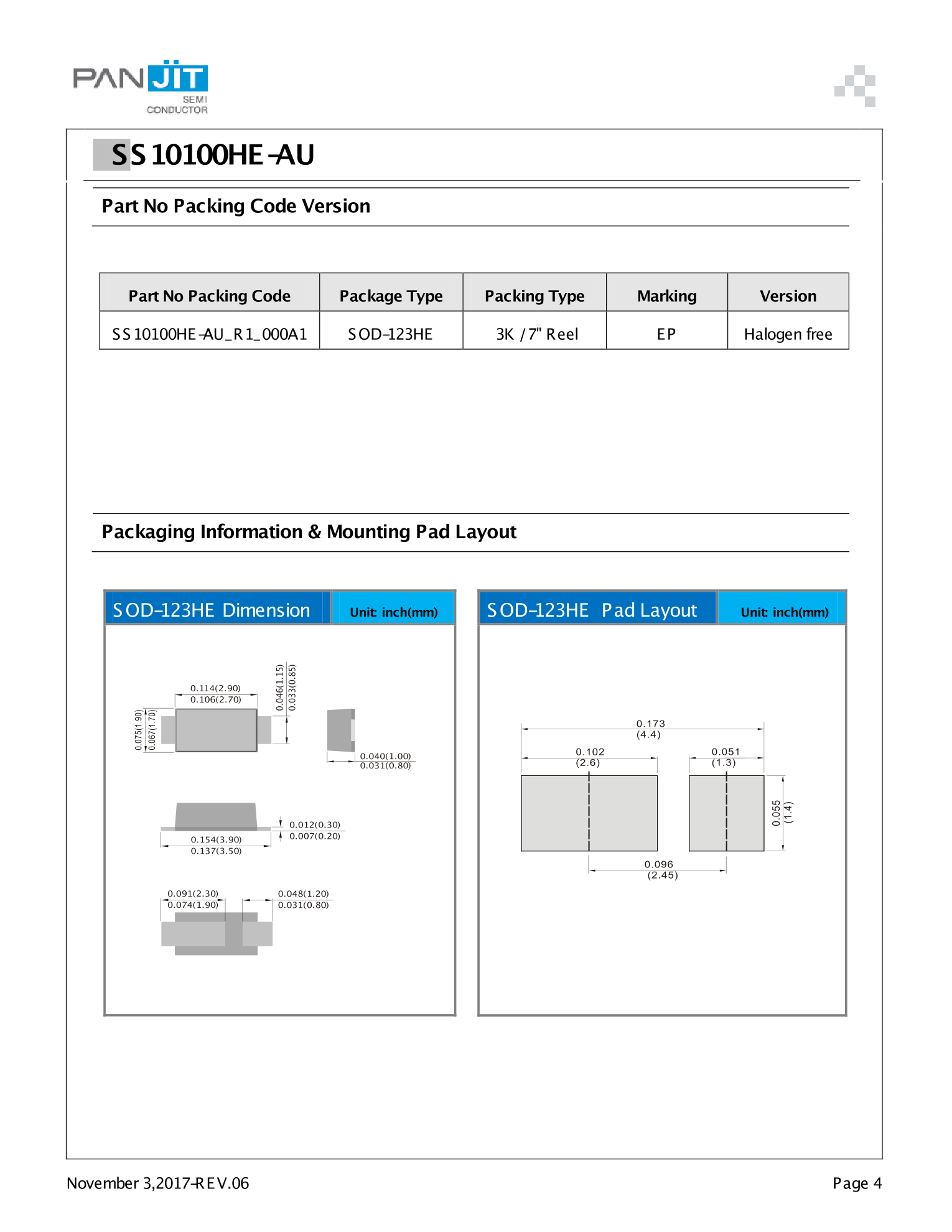 SS10100HE-AU_R1_000A1_（PANJIT(强茂)）SS10100HE-AU_R1_000A1中文资料_价格_PDF手册-立创电子商城