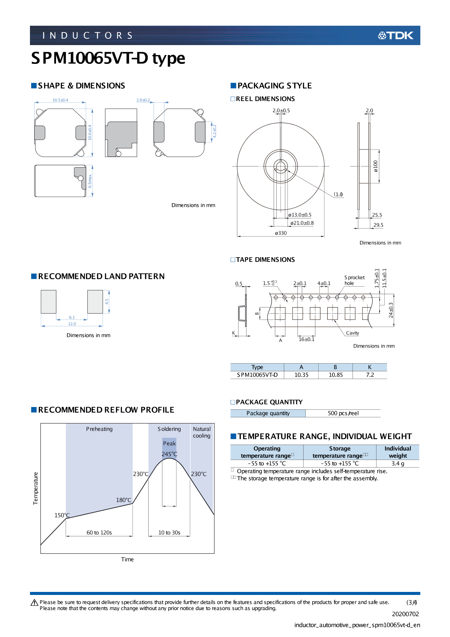 SPM10065VT-100M-D_（TDK）SPM10065VT-100M-D中文资料_价格_PDF手册-立创电子商城