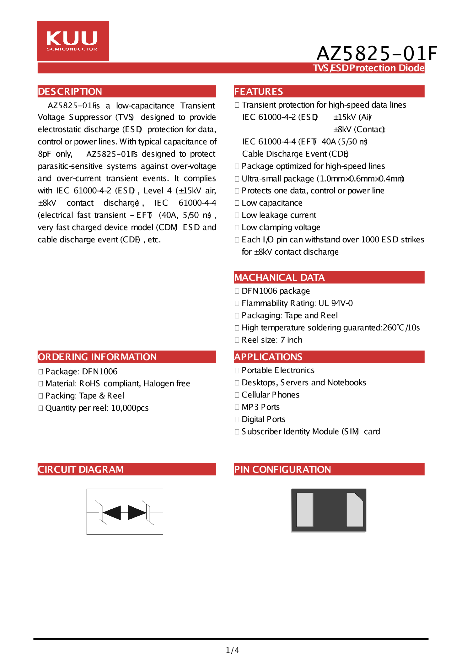 AZ5825-01F_（KUU）AZ5825-01F中文资料_价格_PDF手册-立创电子商城